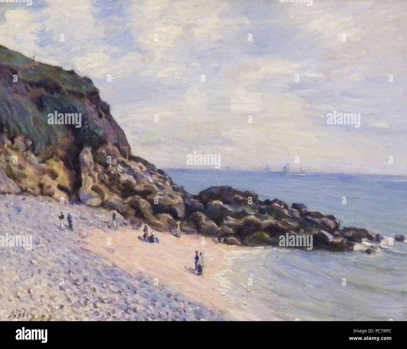 Alfred Sisley Langland Bay 1897 Stock Photo - Alamy