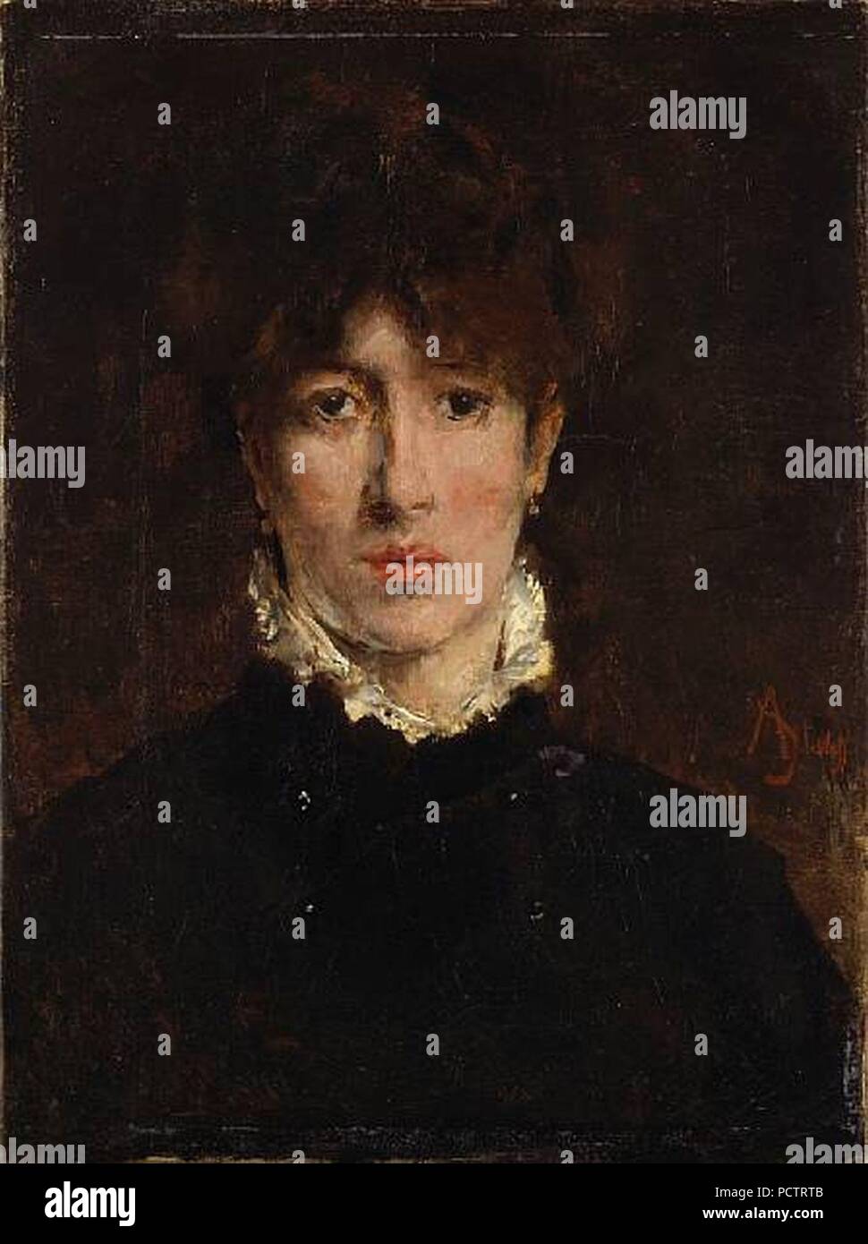 Alfred Stevens Portrait Sarah Bernhardt Stock Photo - Alamy
