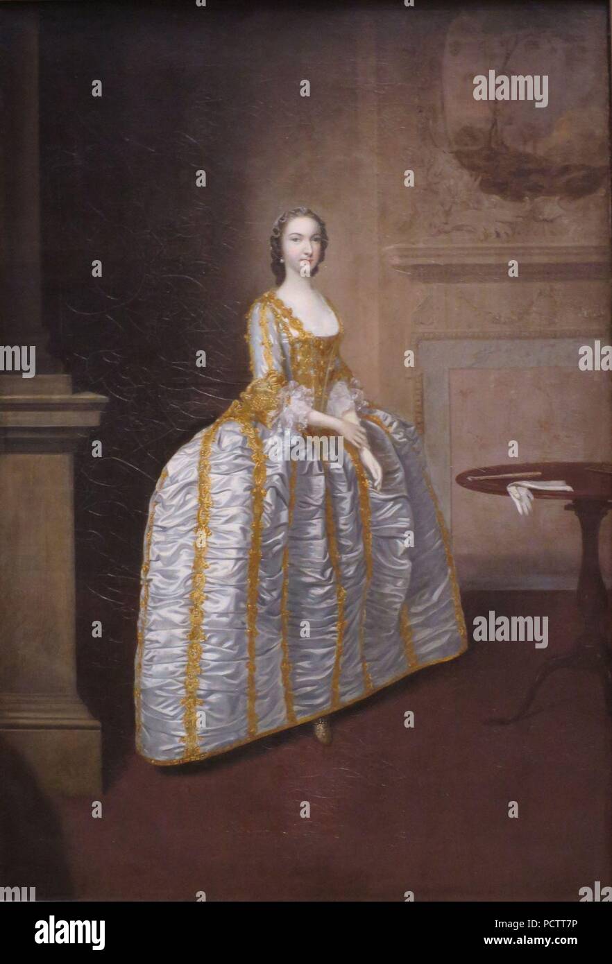 Alicia Maria Carpenter, Countess of Egremont by Arthur Devis Stock ...