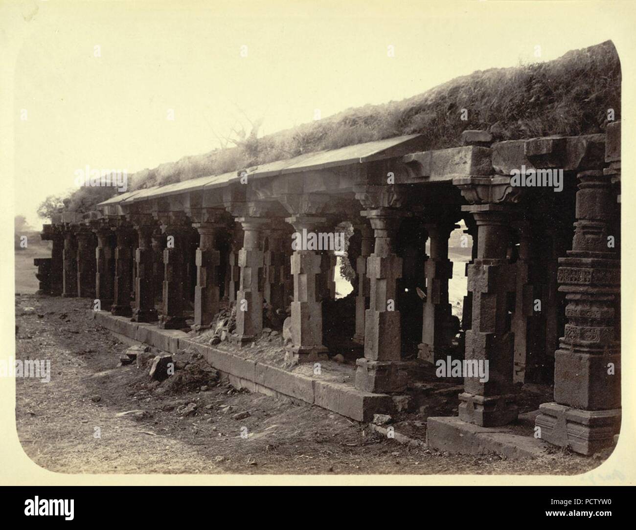 Alms House, Lonar in the 1860s Stock Photo - Alamy