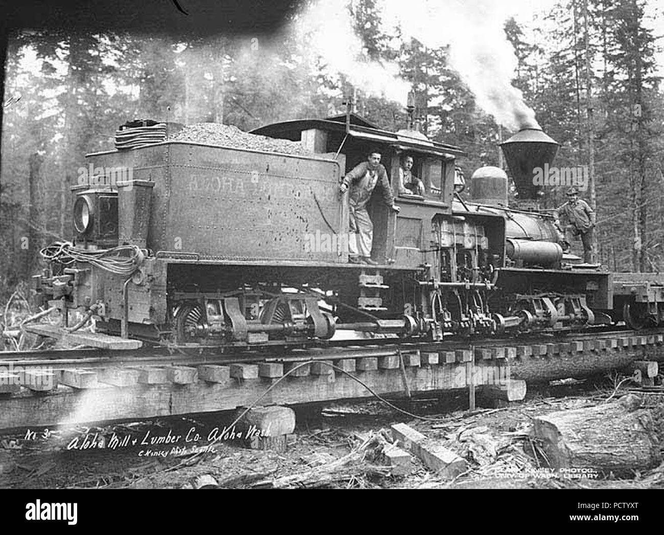 Aloha Lumber Company two-truck Shay engine no 1 ca 1922 (KINSEY 36 ...
