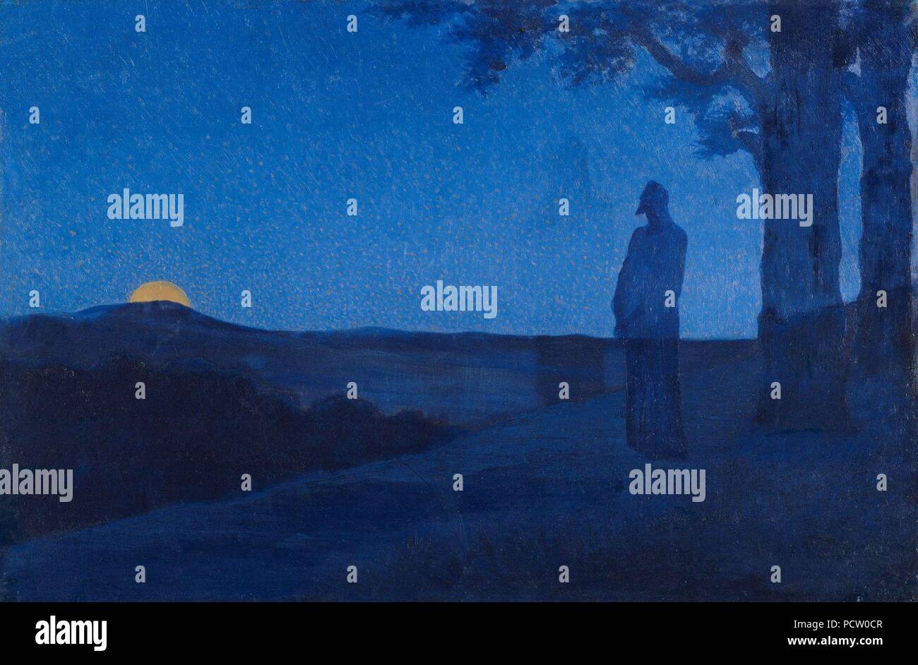 Alphonse Osbert - La Solitude du Christ Stock Photo - Alamy
