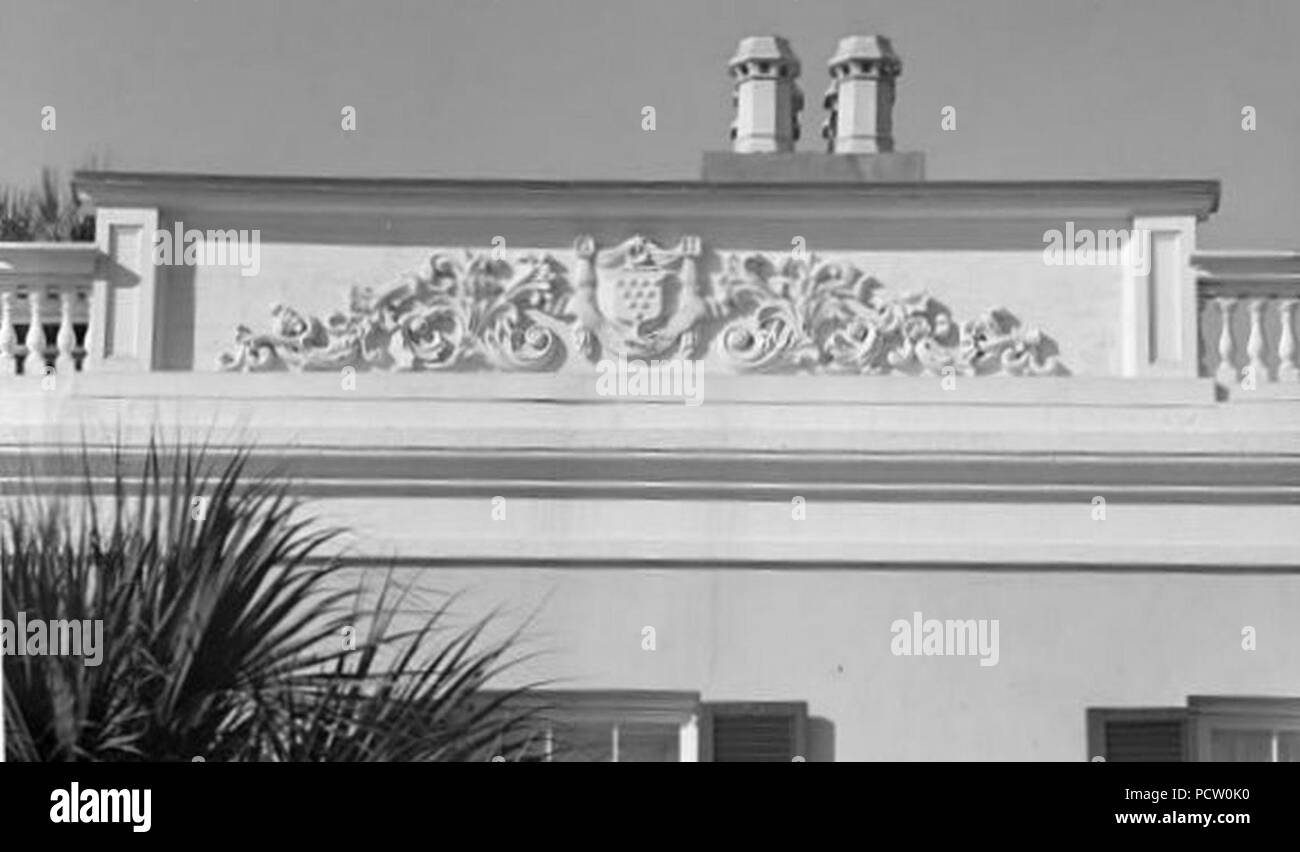 Alston parapet coat-of-arms Stock Photo - Alamy