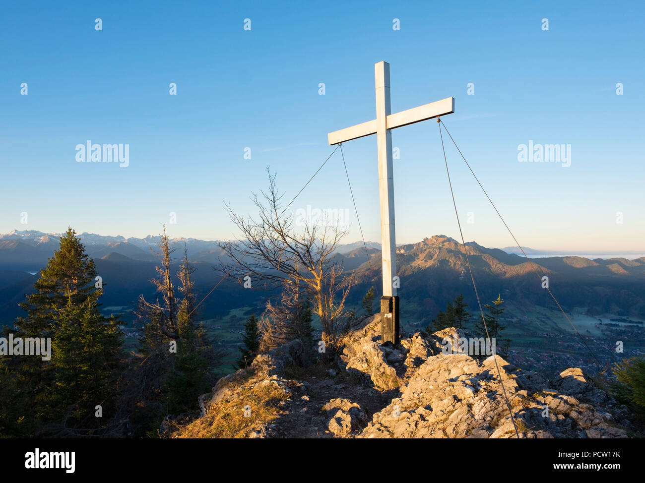 Summit cross from Geierstein or Geigerstein, Lenggries, Isarwinkel ...