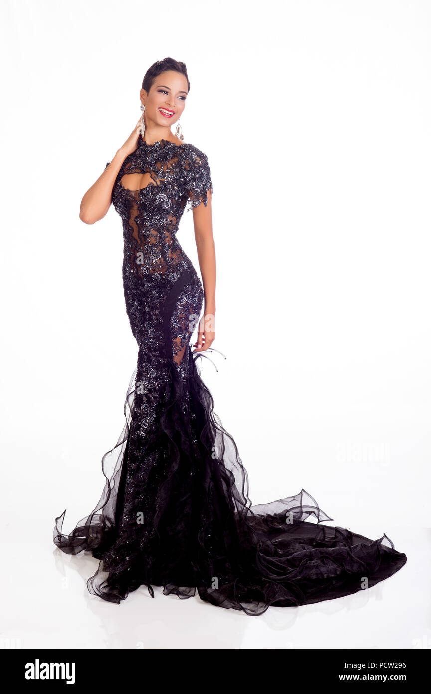 DORAL, FL - JANUARY 23: Kaci Fennell, Miss Jamaica 2014 poses is her ...