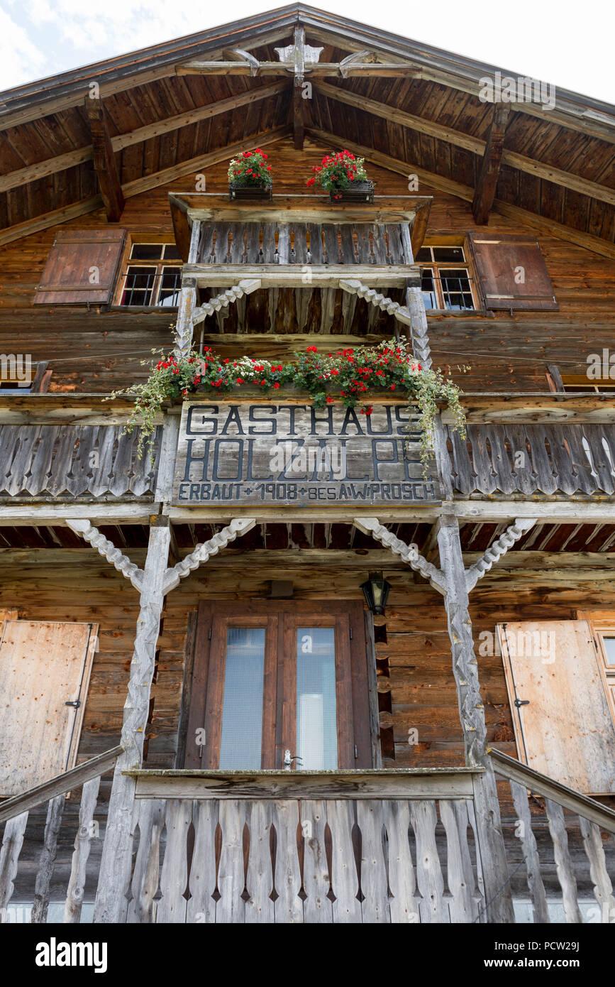 Austria, Tyrol, Alpbach valley, the wood alp below the Gratlspitz Stock ...