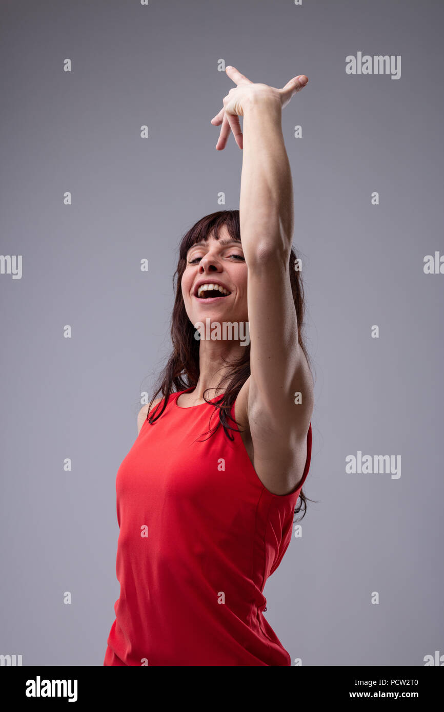 Arm raised above head hi-res stock photography and images - Alamy