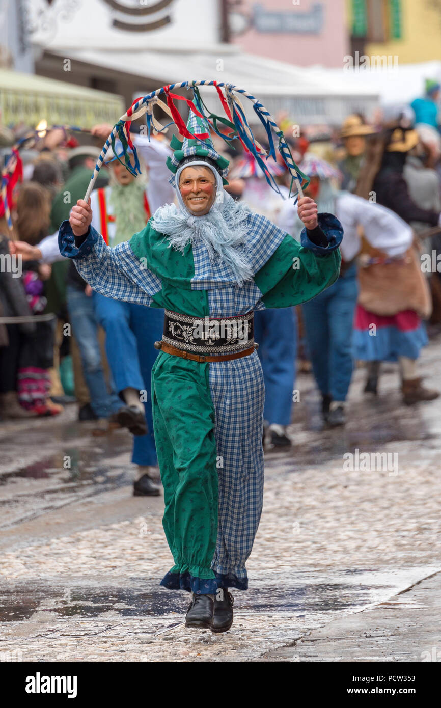 Maschkara parade in Mittenwald Stock Photo - Alamy