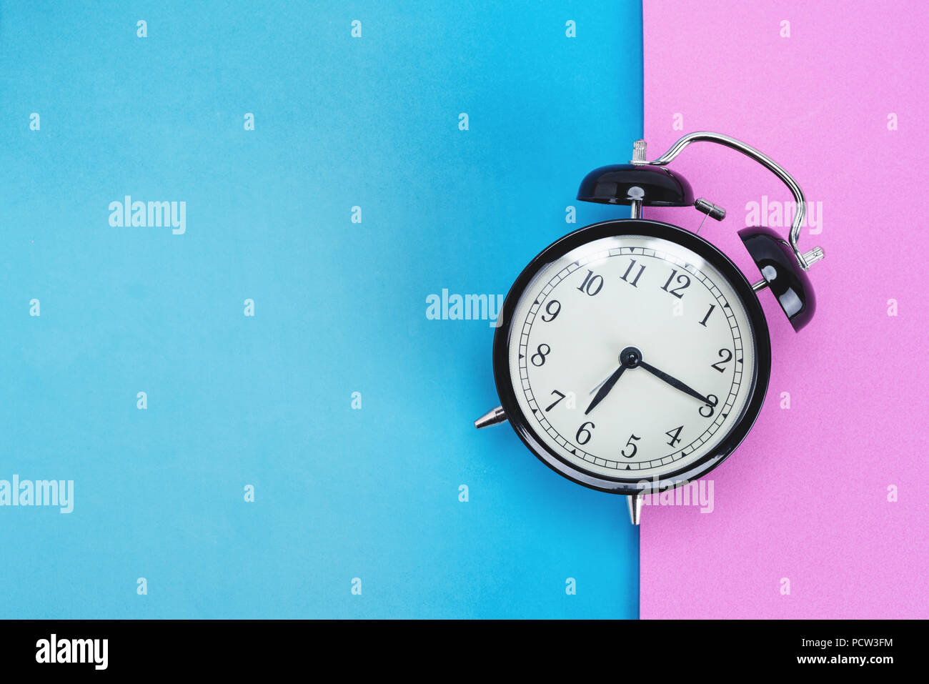 Vintage blue alarm clock hi-res stock photography and images - Alamy