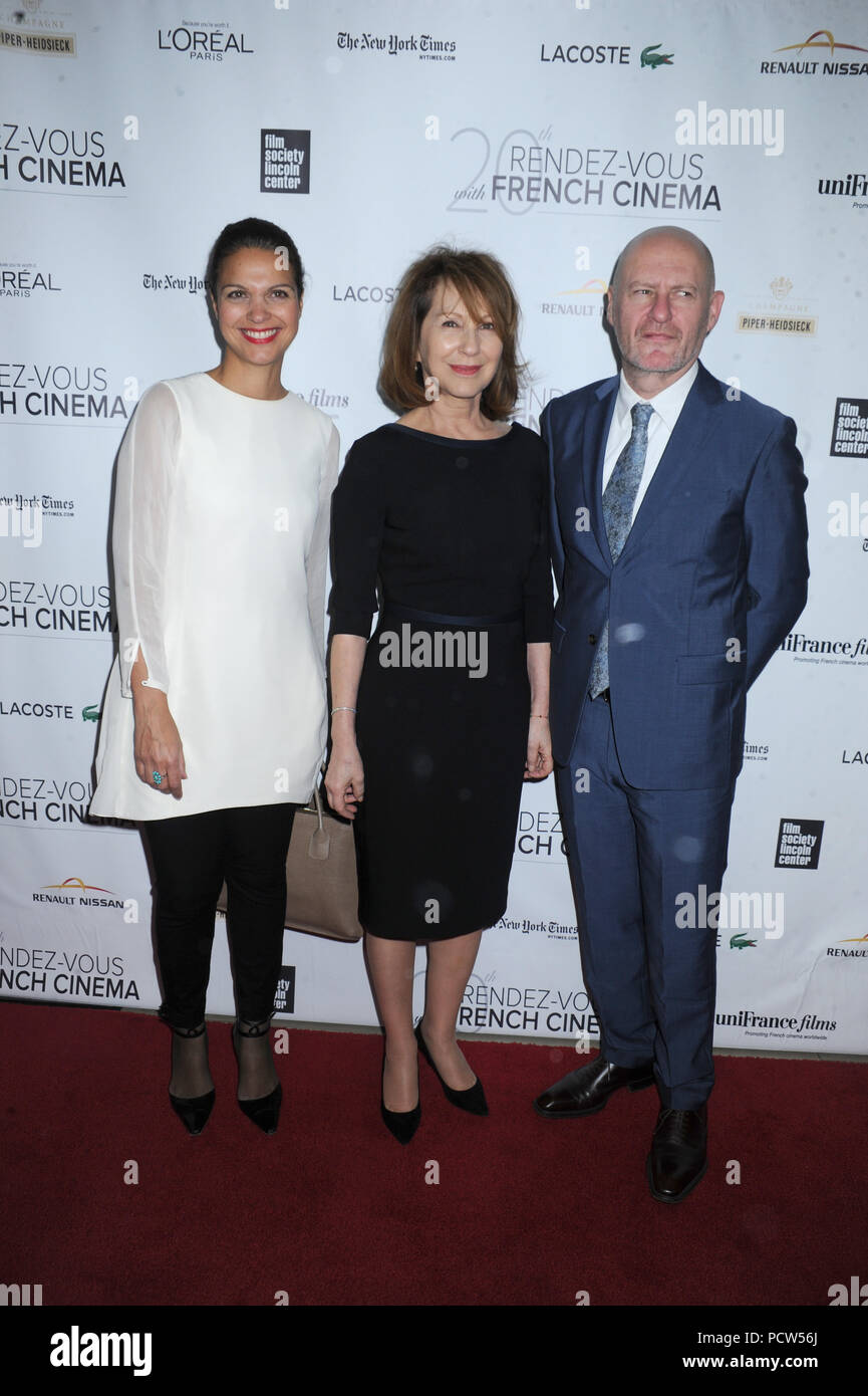 NEW YORK, NY - MARCH 06: Isabelle Giordano, Nathalie Baye, Jean-Paul ...