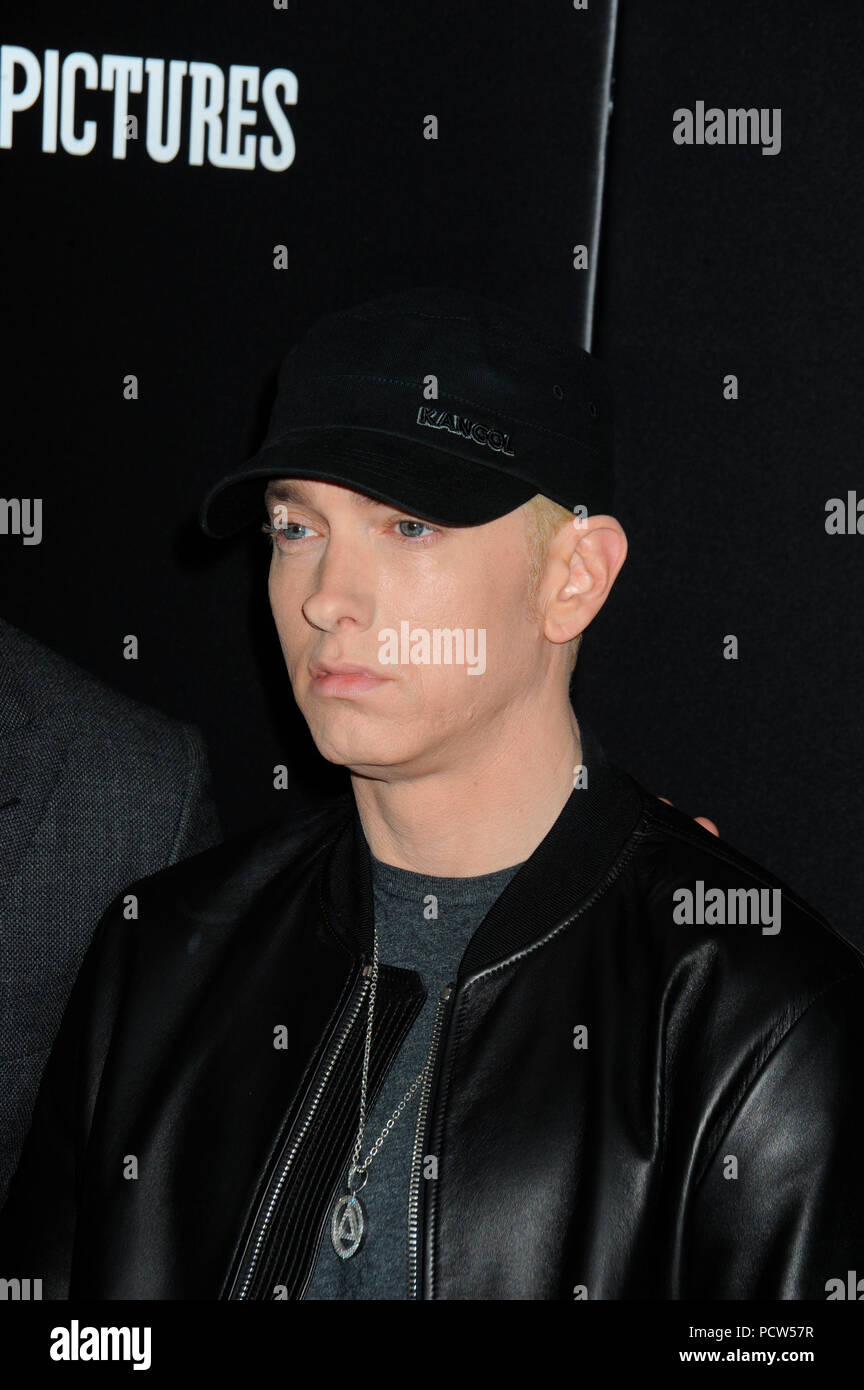 NEW YORK, NY - JULY 20: Eminem attends the 'Southpaw' New York premiere ...