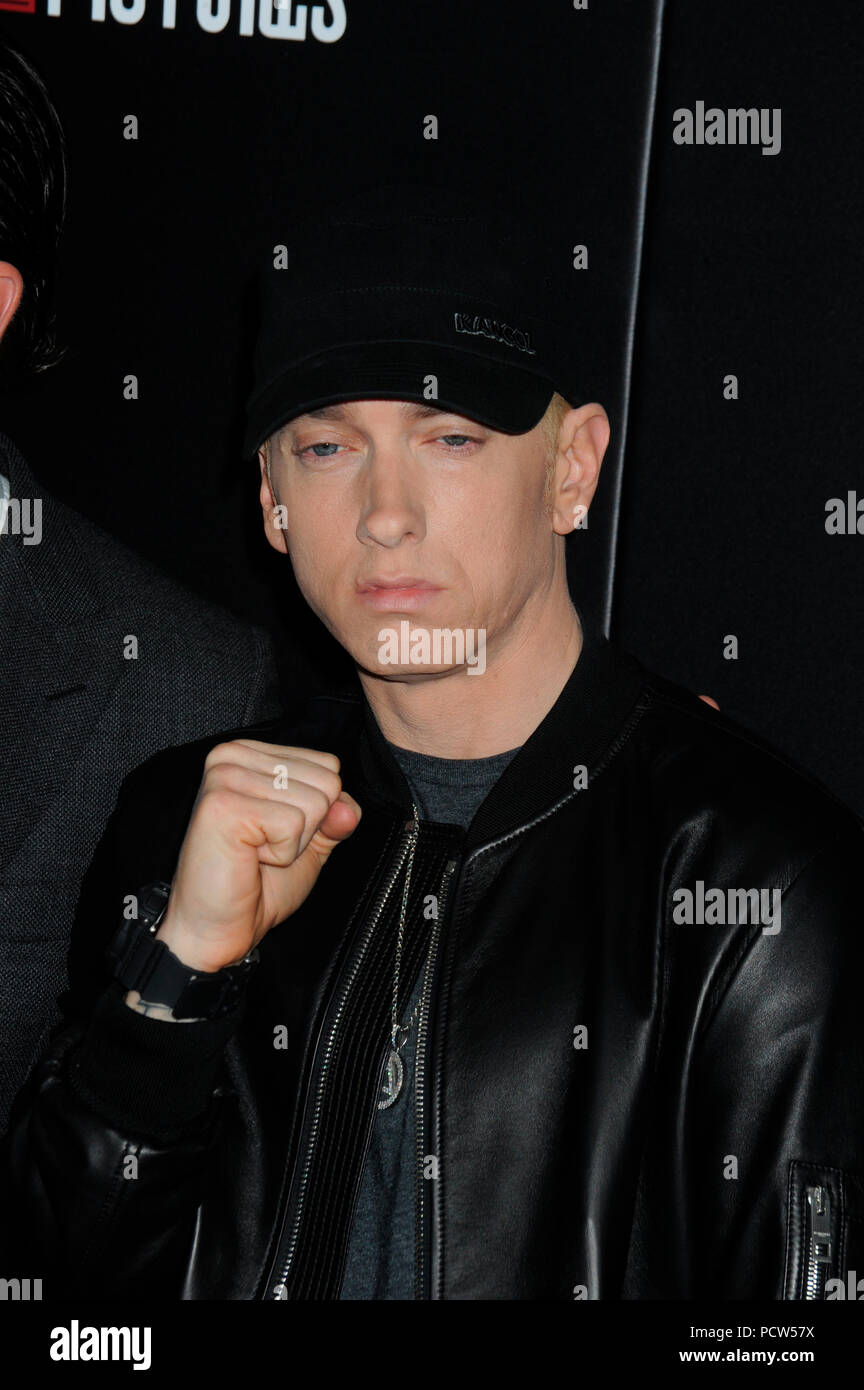 NEW YORK, NY - JULY 20: Eminem attends the 'Southpaw' New York premiere ...