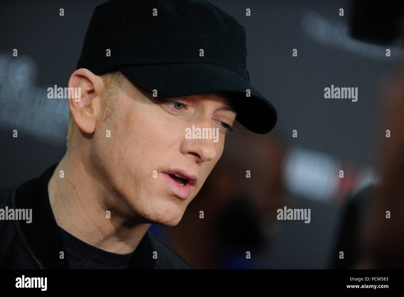 NEW YORK, NY - JULY 20: Eminem attends the 'Southpaw' New York premiere ...