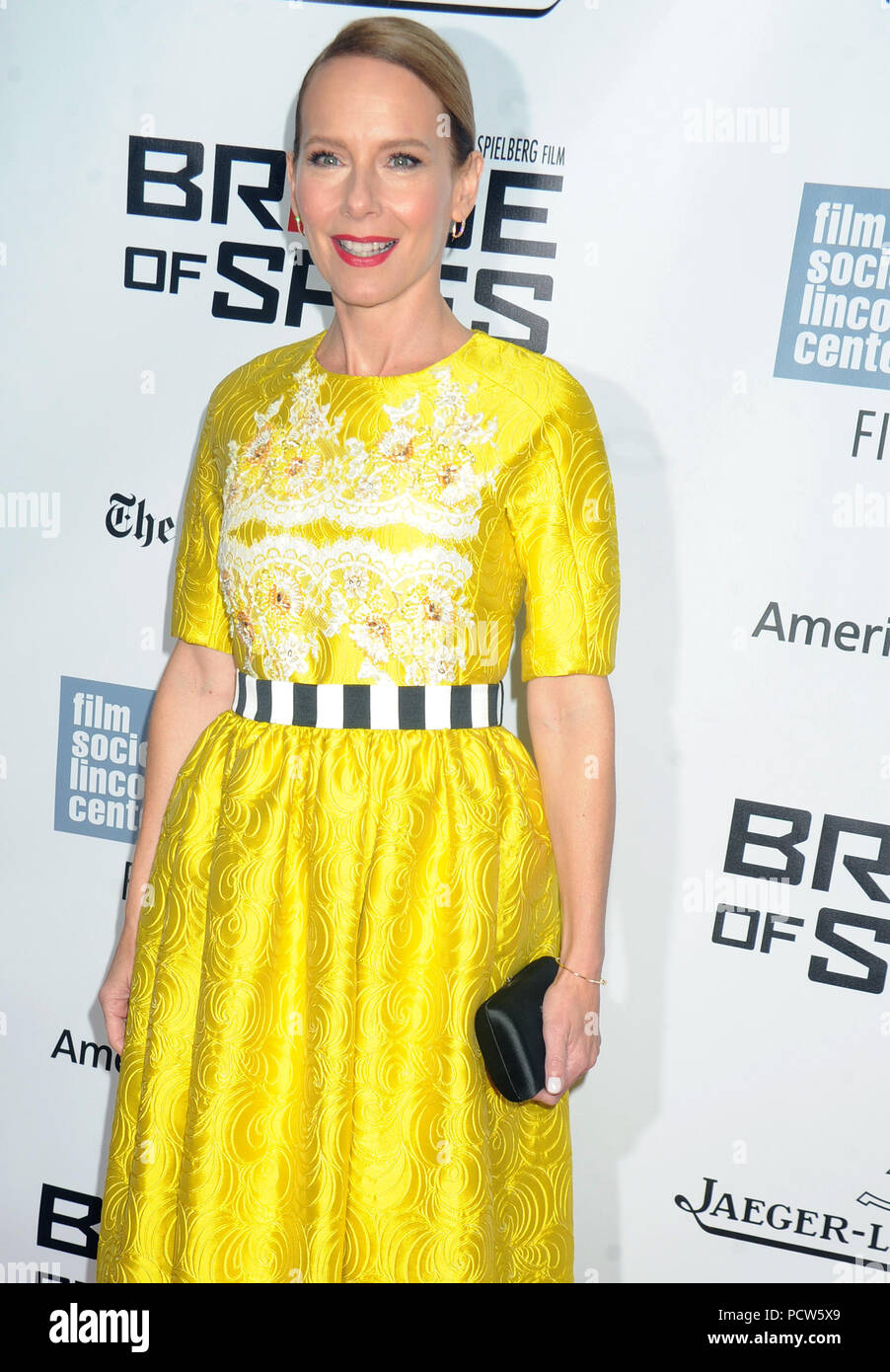 NEW YORK, NY - OCTOBER 04: Amy Ryan attends the 53rd New York Film Festival premiere of 'Bridge ...