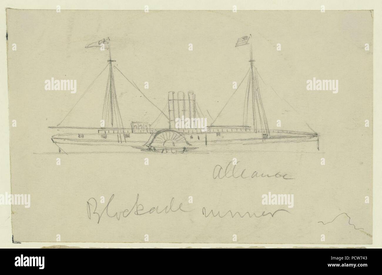 Alliance, blockade runner Stock Photo - Alamy