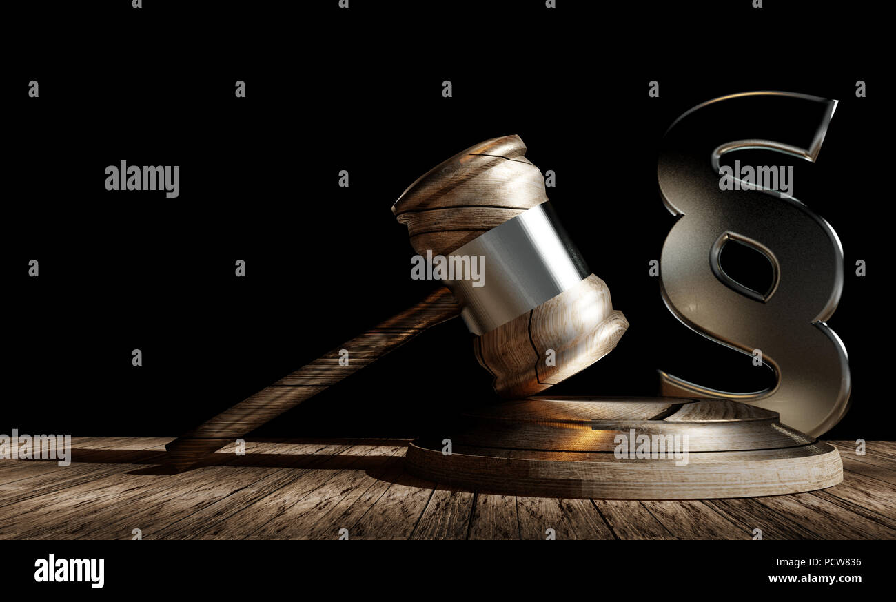 judge gavel 3d-illustration Stock Photo - Alamy