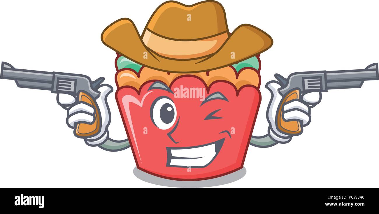 Cowboy baking molds character cartoon Stock Vector Image & Art - Alamy