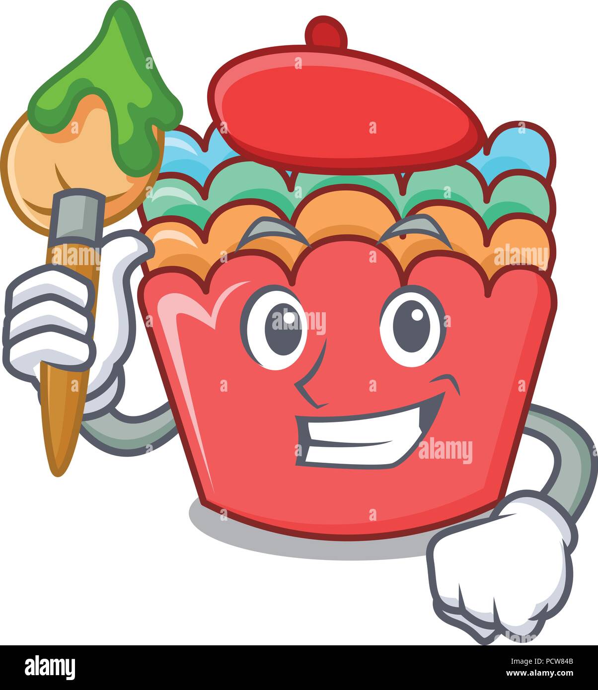 Artist baking molds character cartoon Stock Vector Image & Art - Alamy