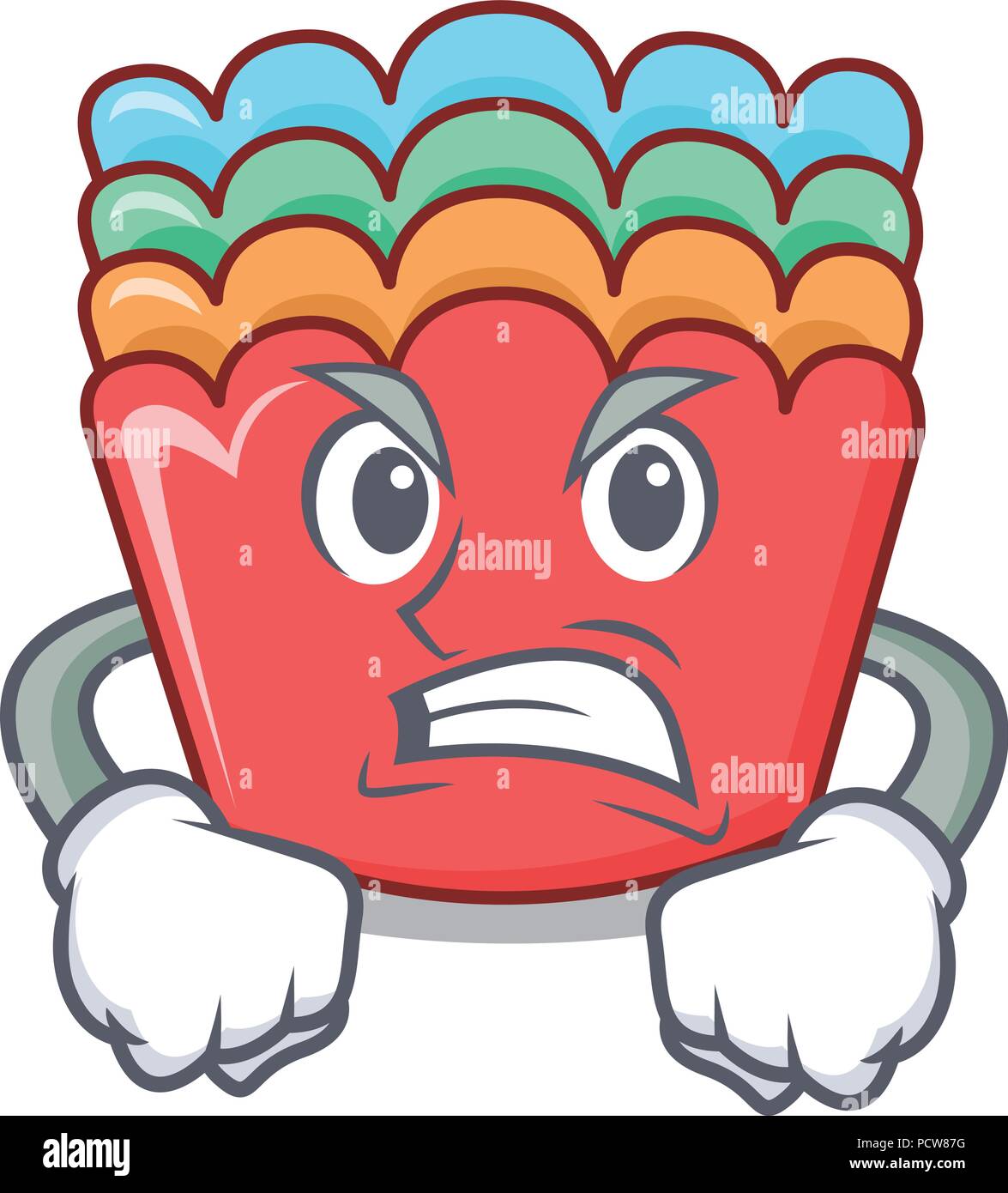 Angry baking molds mascot cartoon Stock Vector Image & Art - Alamy