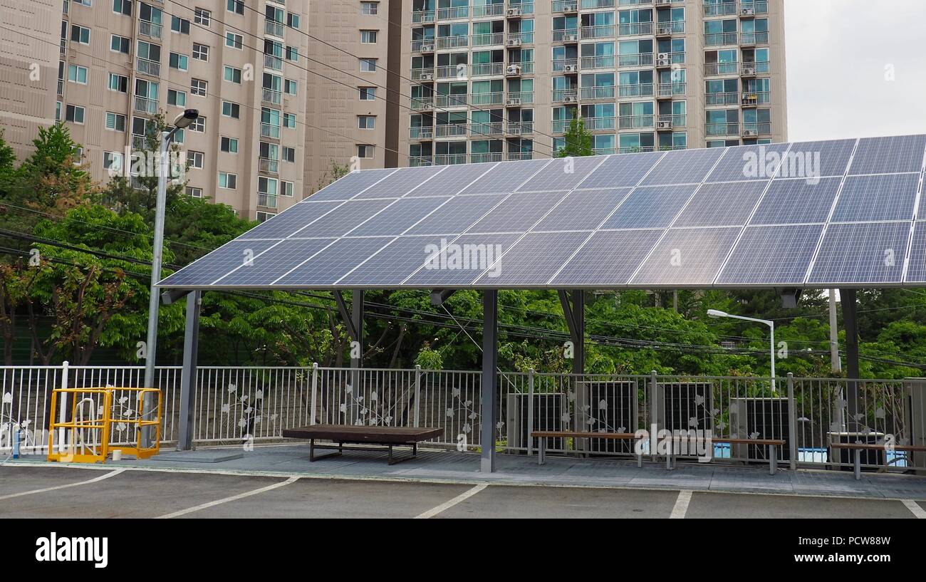 Solar Panel Parking Lot High Resolution Stock Photography and Images ...