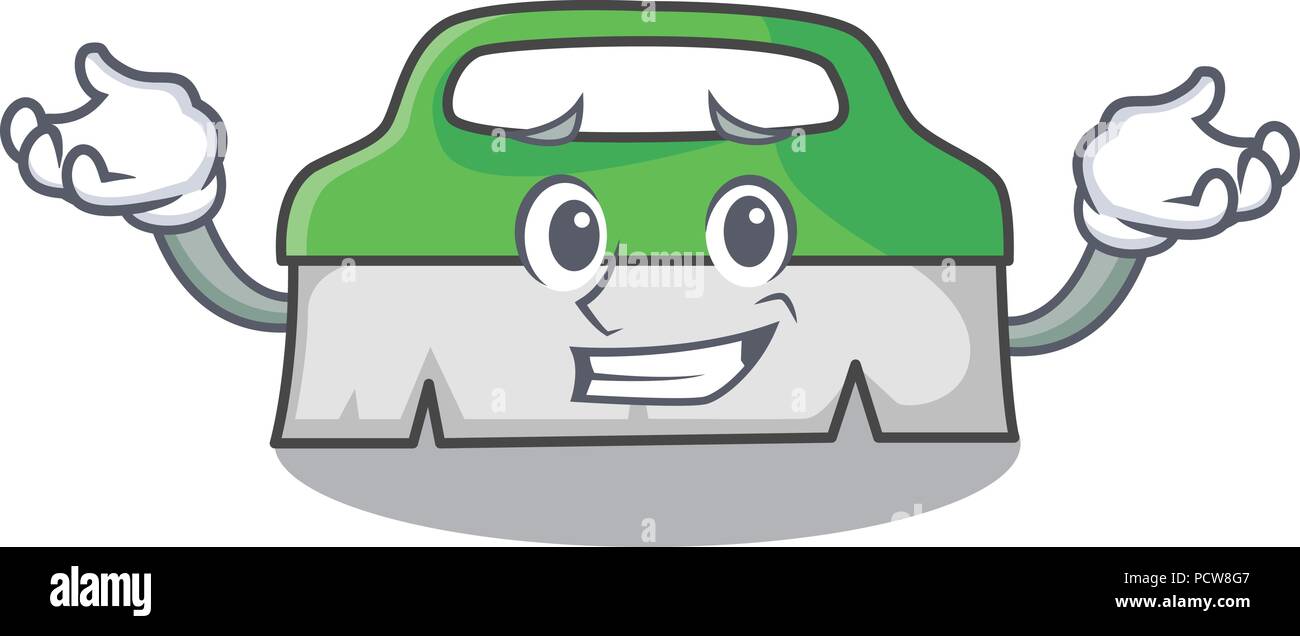 Grinning scrub brush character cartoon Stock Vector Image & Art - Alamy