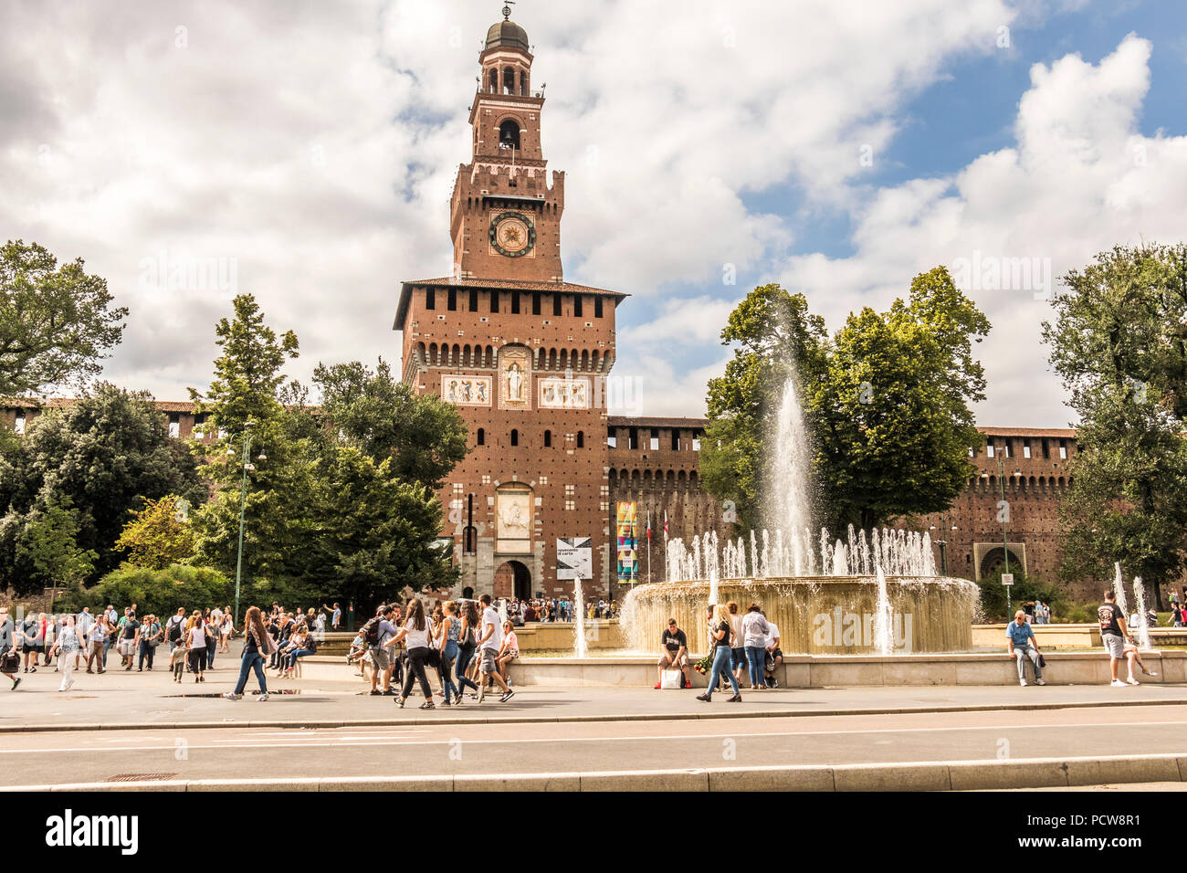 Castello Sforzesco, Piazza Castello, Milan, Metropolitan City of Milan ...