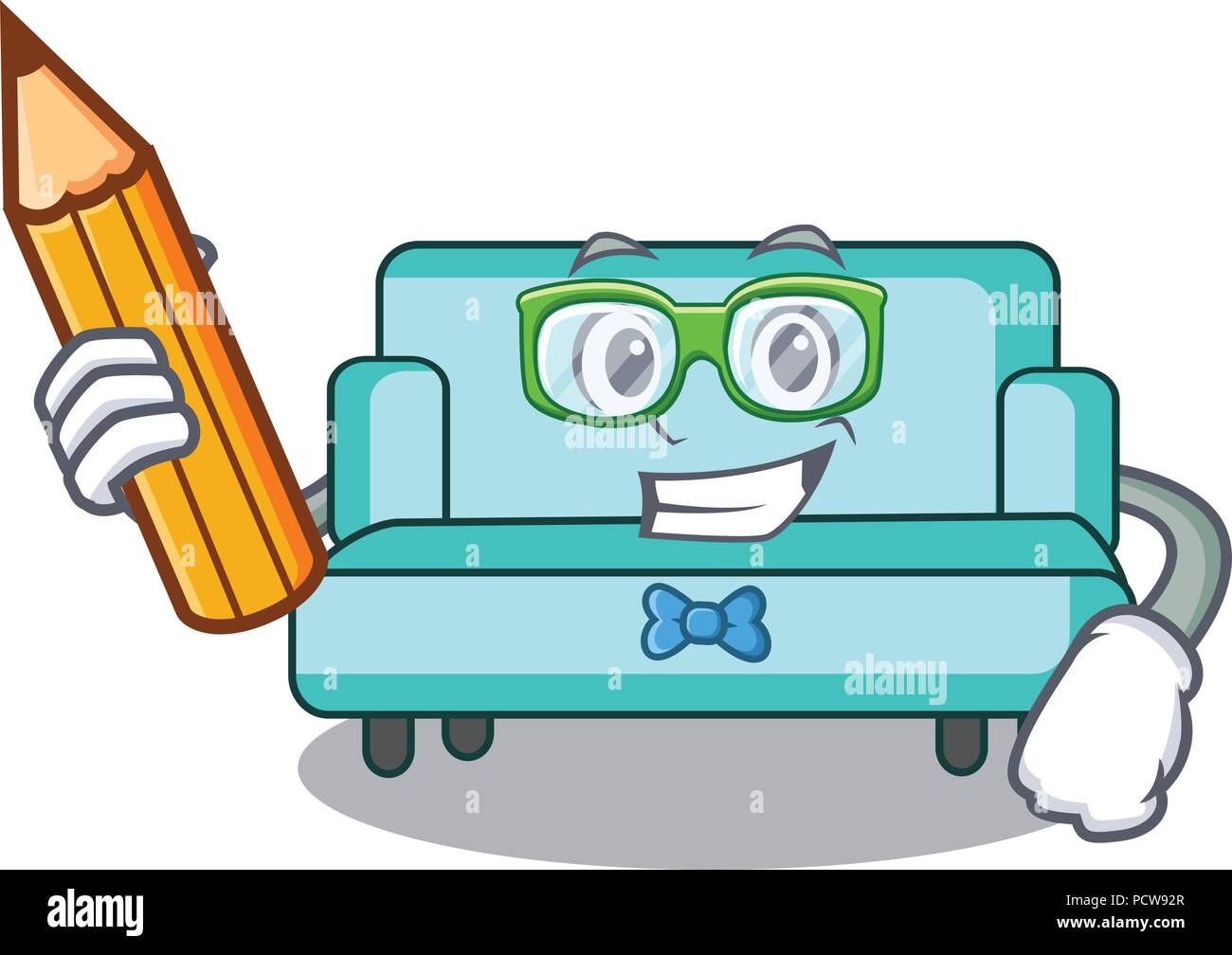 Student sofa character cartoon style Stock Vector Image & Art - Alamy