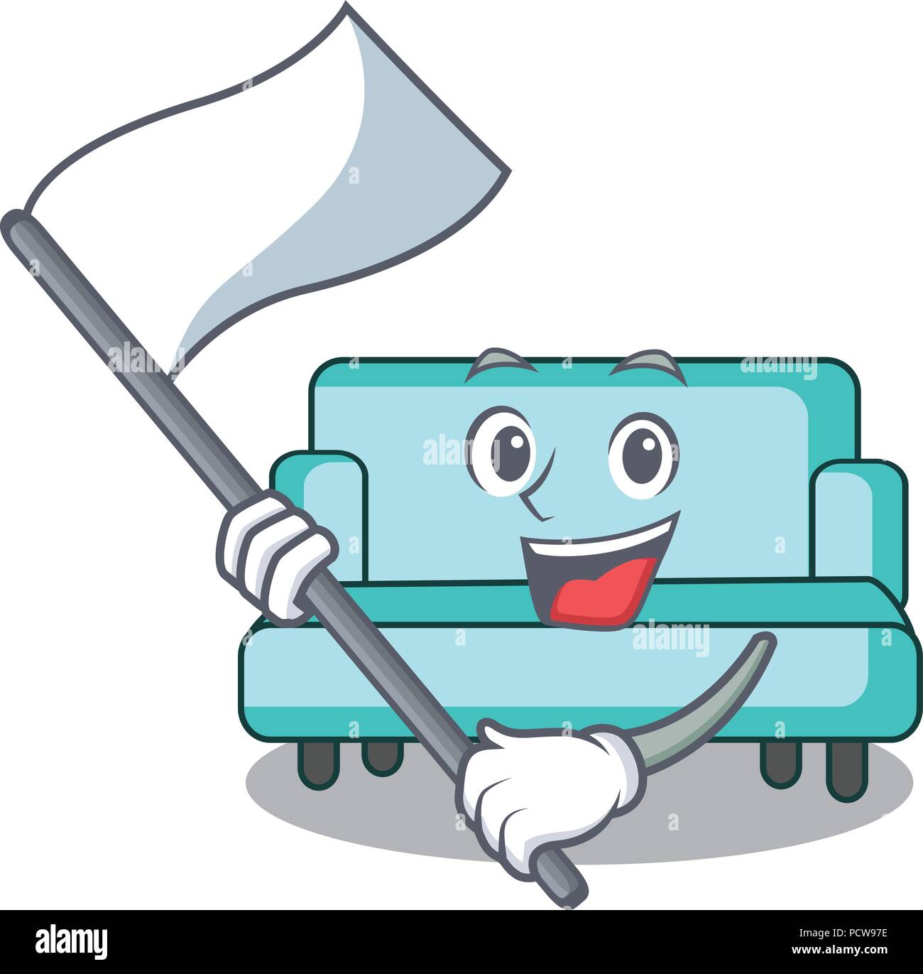 Decorating flag Cut Out Stock Images & Pictures - Alamy