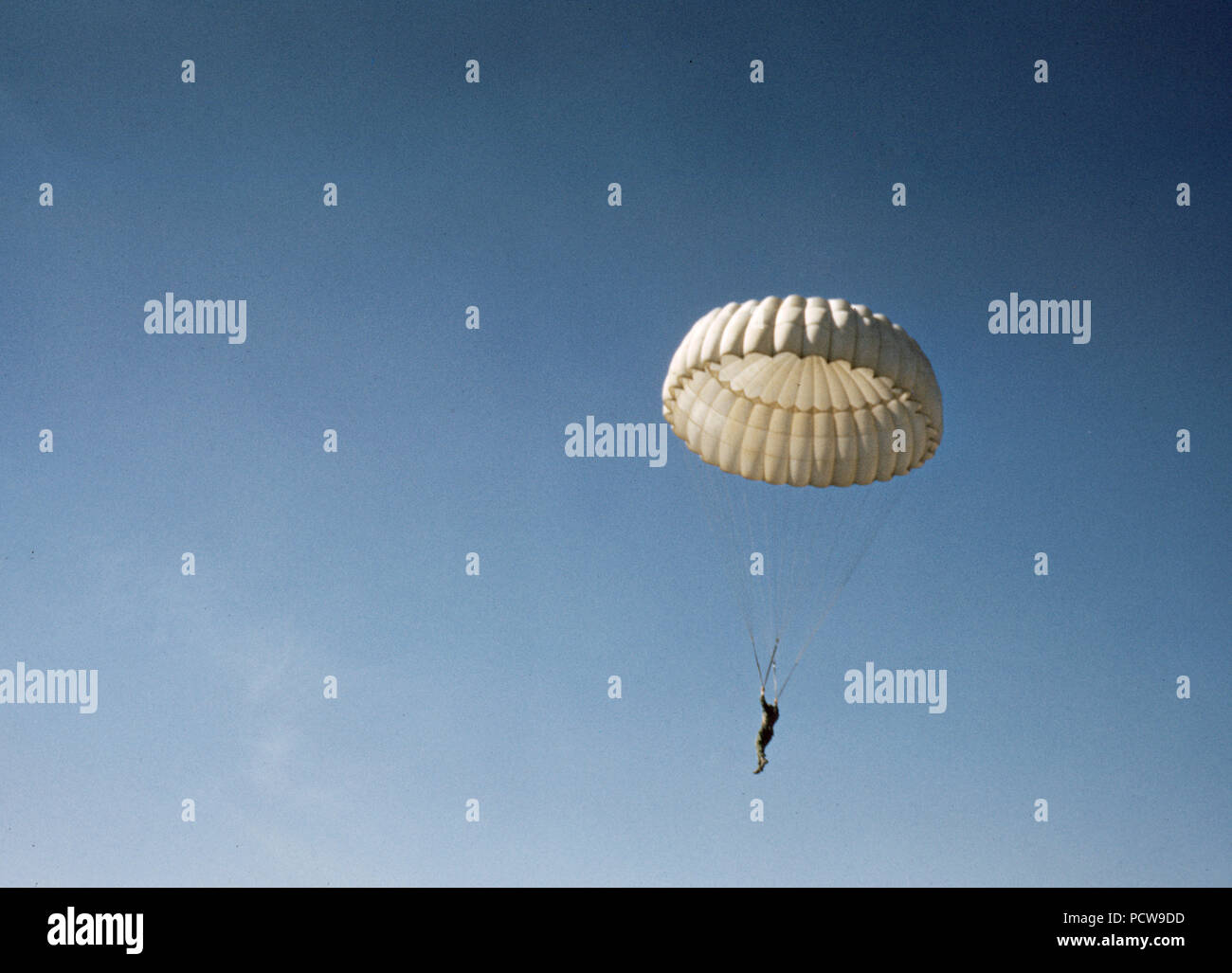 Marine parachuting at Parris Island, S.C. - May 1942 Stock Photo - Alamy