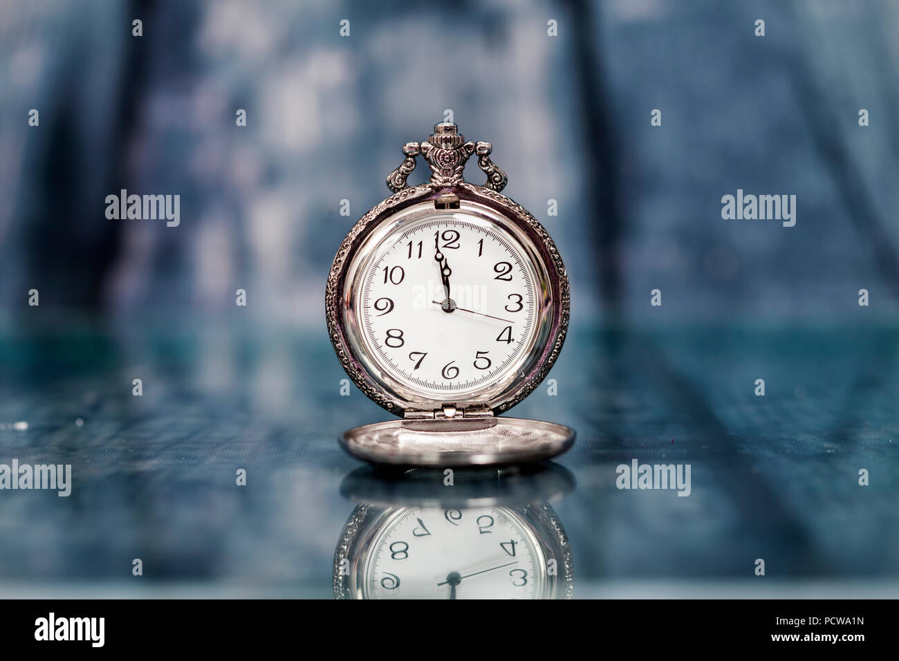 Vintage clock closed midnight hi-res stock photography and images - Alamy