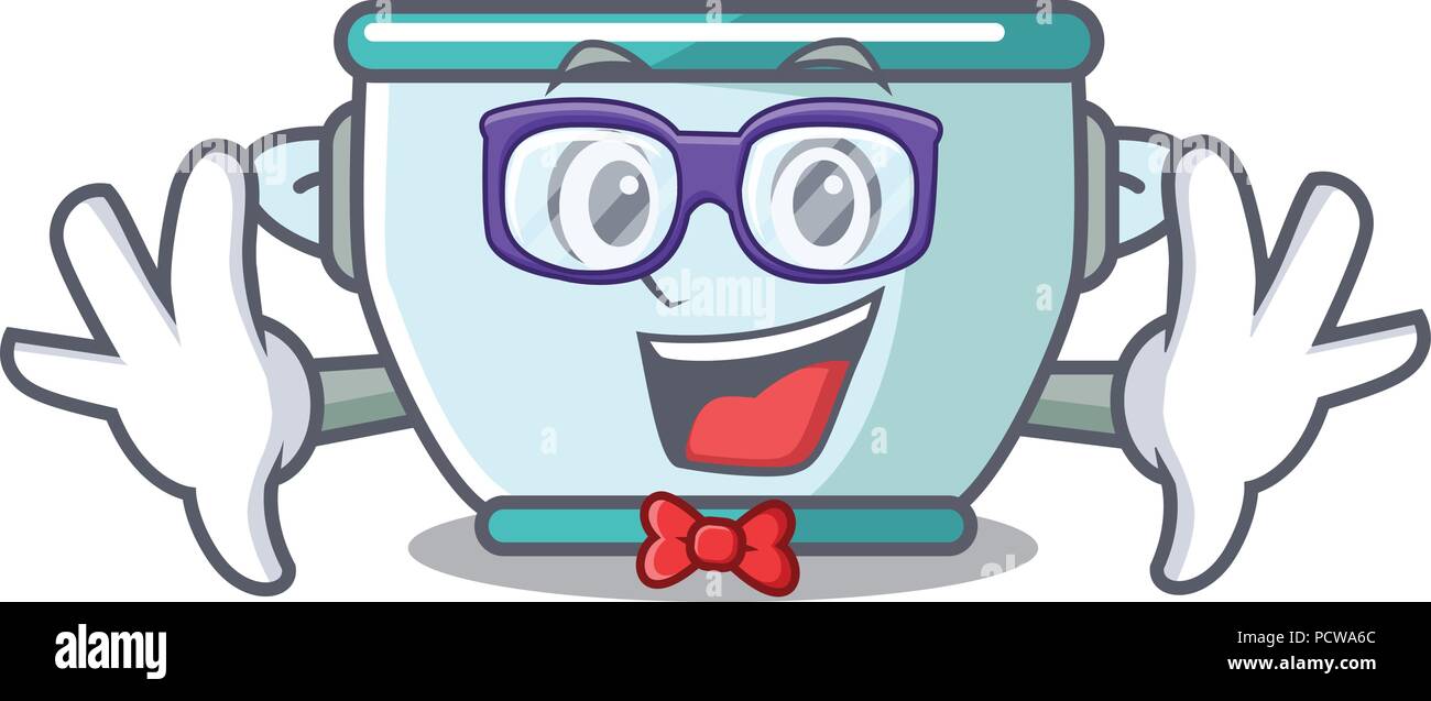 Geek steel pot character cartoon Stock Vector Image & Art - Alamy