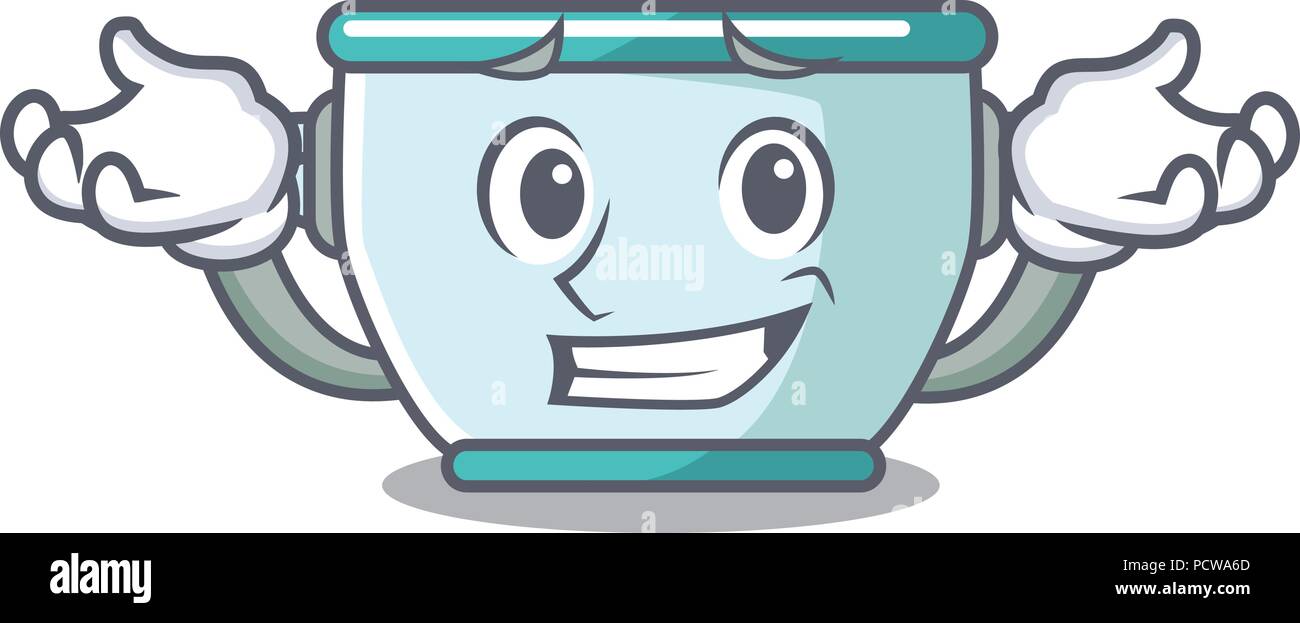Grinning steel pot character cartoon Stock Vector Image & Art - Alamy