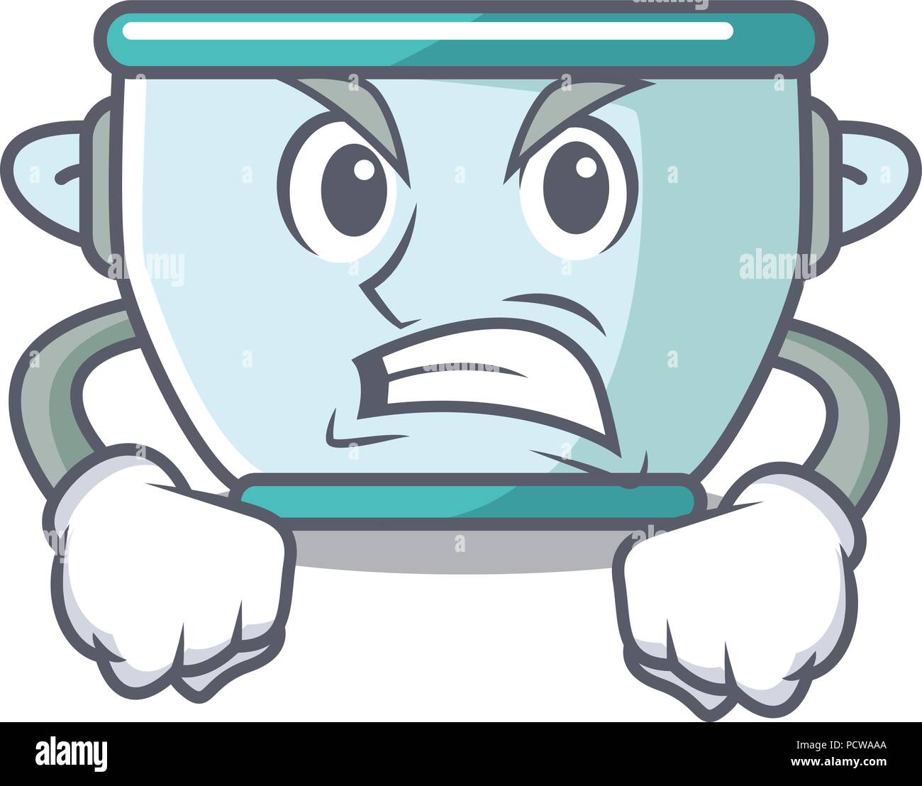 Angry steel pot mascot cartoon Stock Vector Image & Art - Alamy