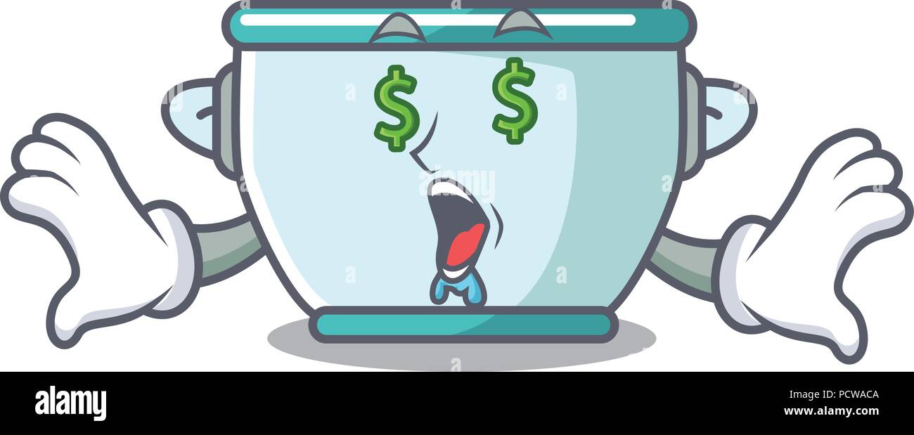 Money eye steel pot mascot cartoon Stock Vector Image & Art - Alamy