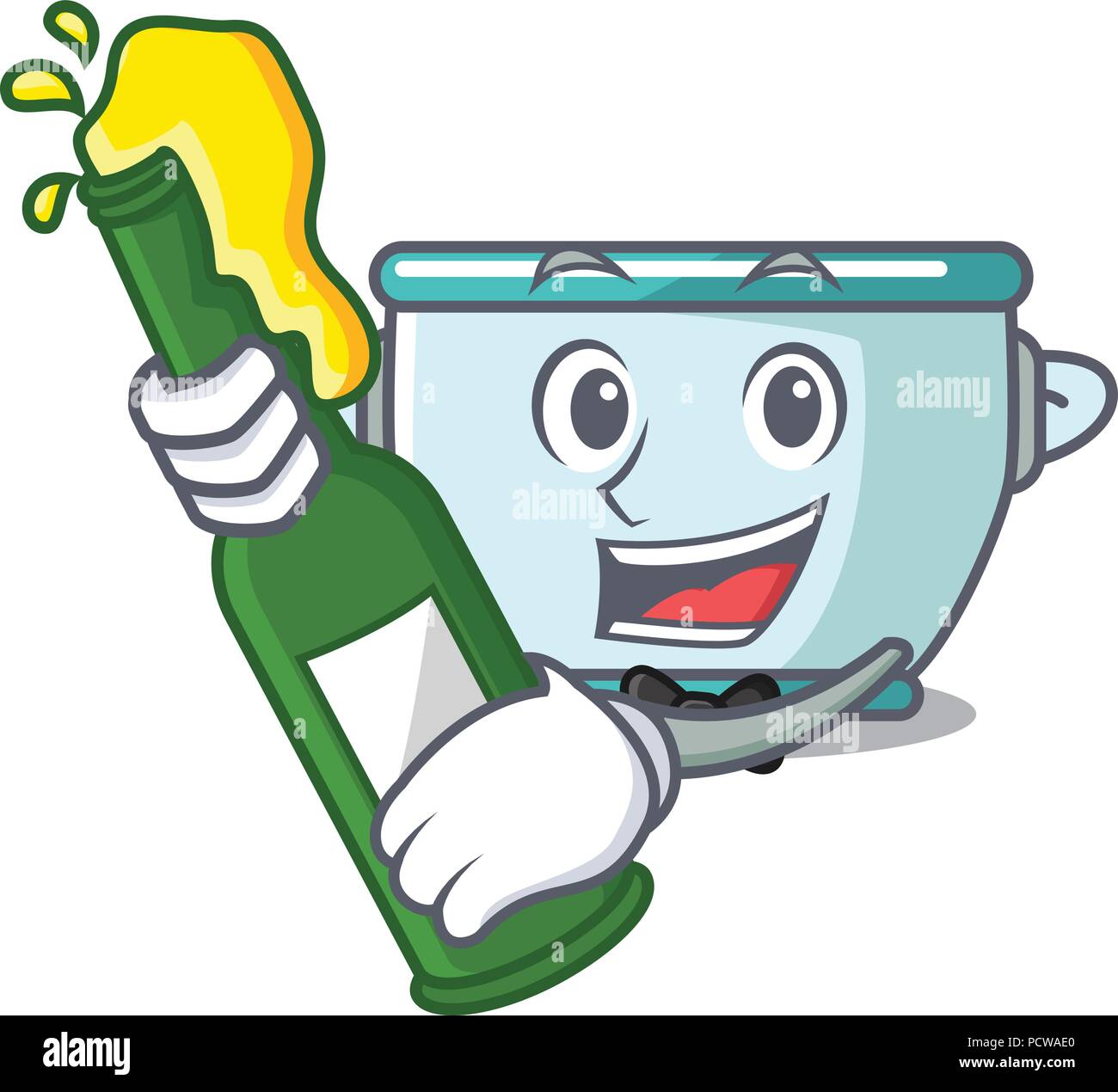 With beer steel pot mascot cartoon Stock Vector Image & Art - Alamy