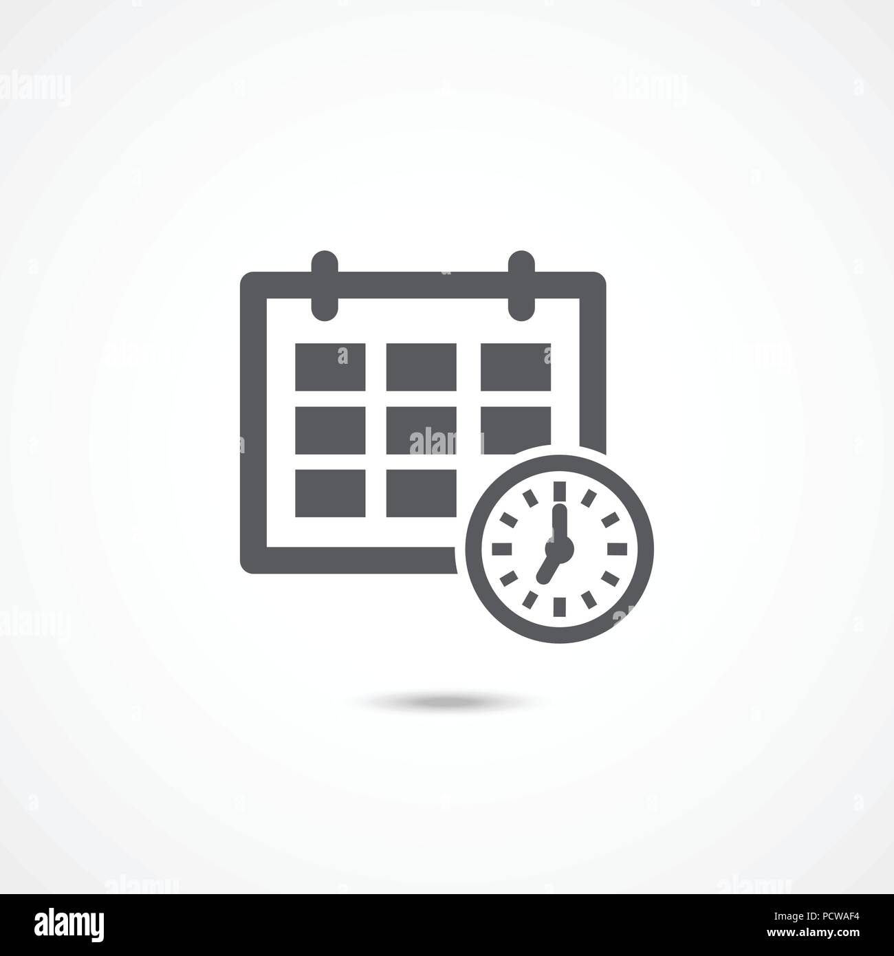 Schedule icon on white Stock Vector Image & Art - Alamy