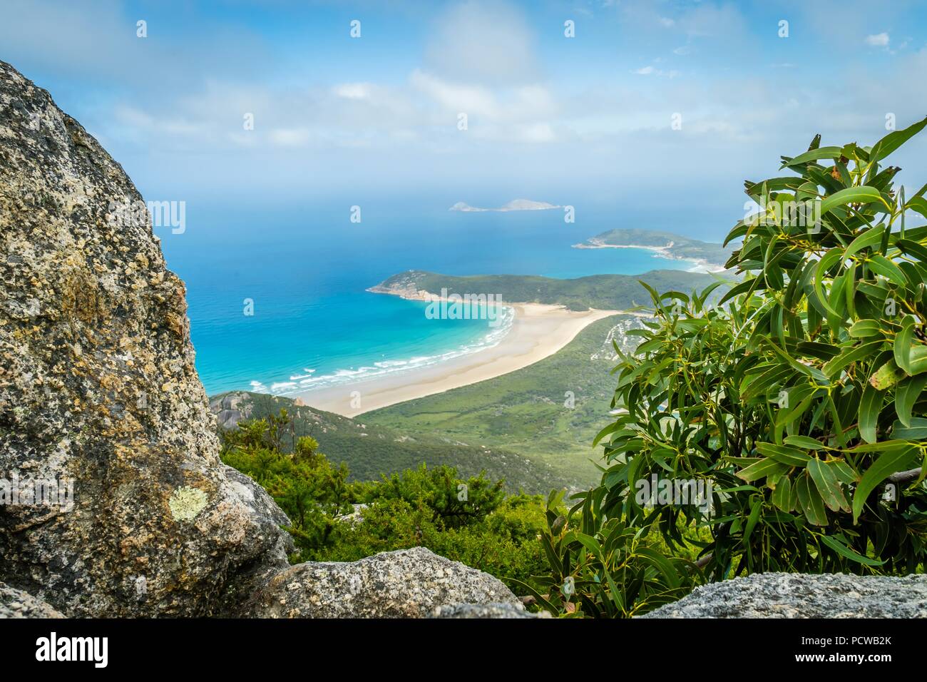 Wilsons promontory national park view from Mount Oberon Stock Photo - Alamy