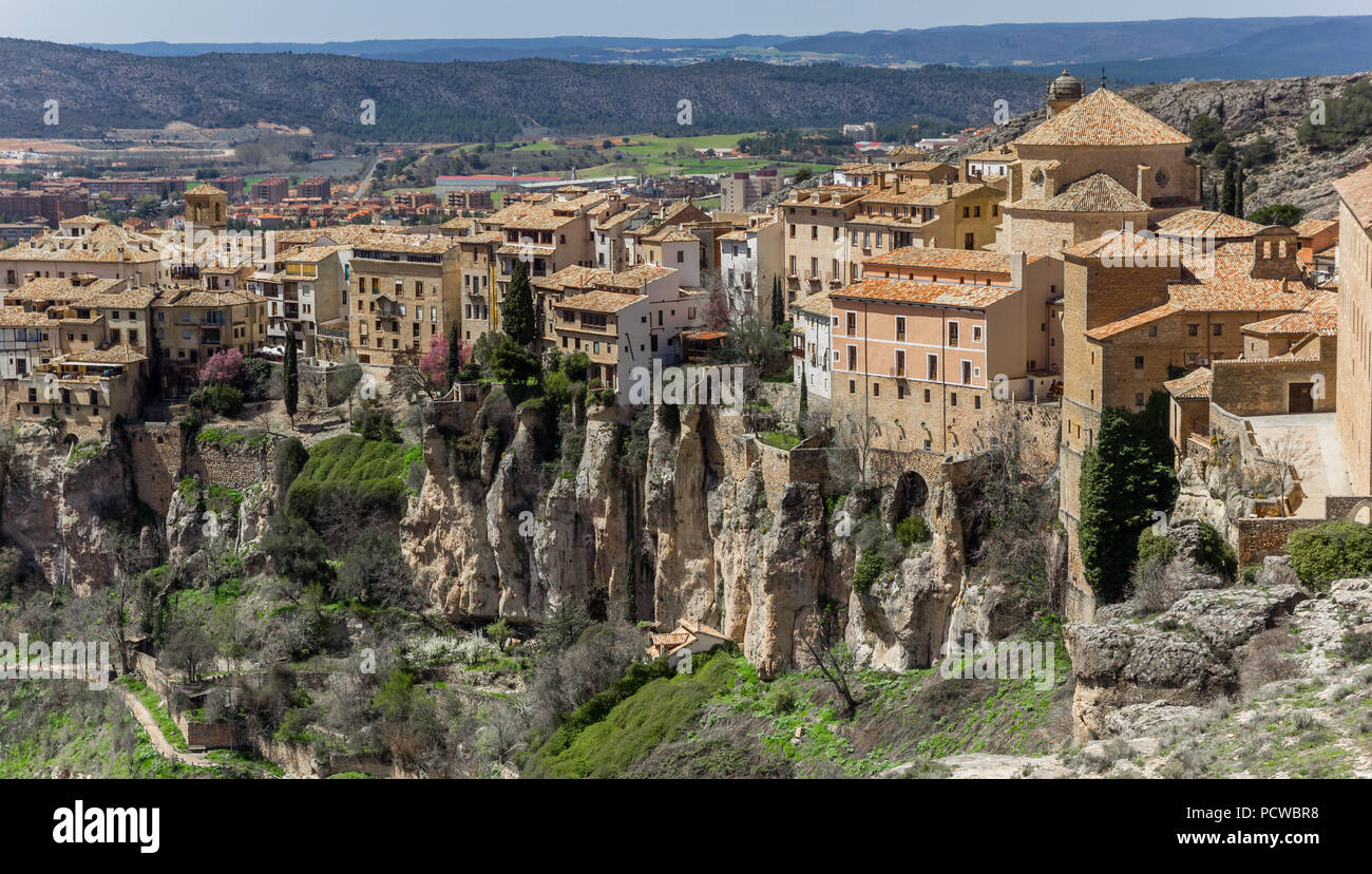 Skyline of the historic city of Cuenca in Spain Stock Photo - Alamy