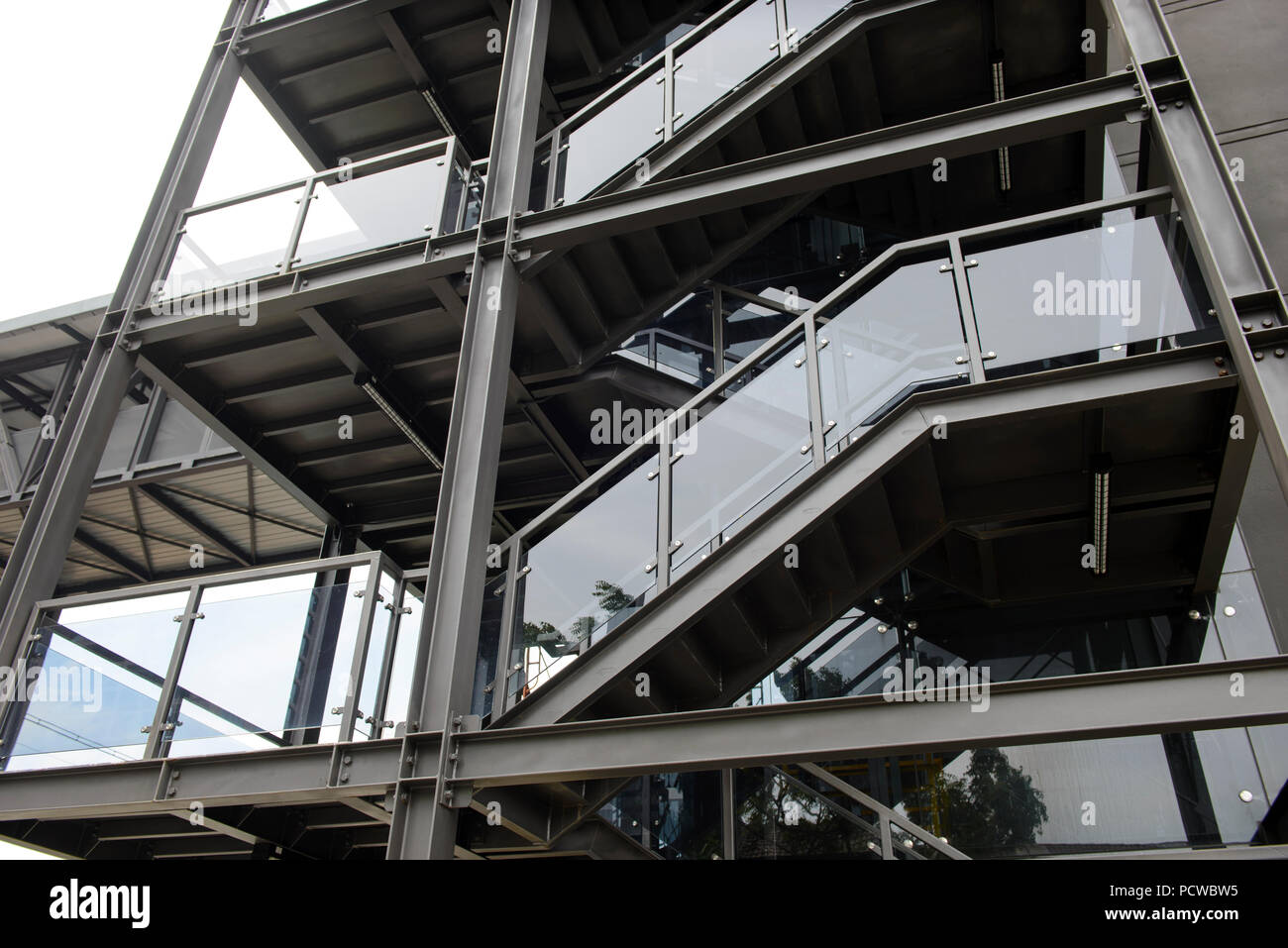 Black fire escape hi-res stock photography and images - Alamy