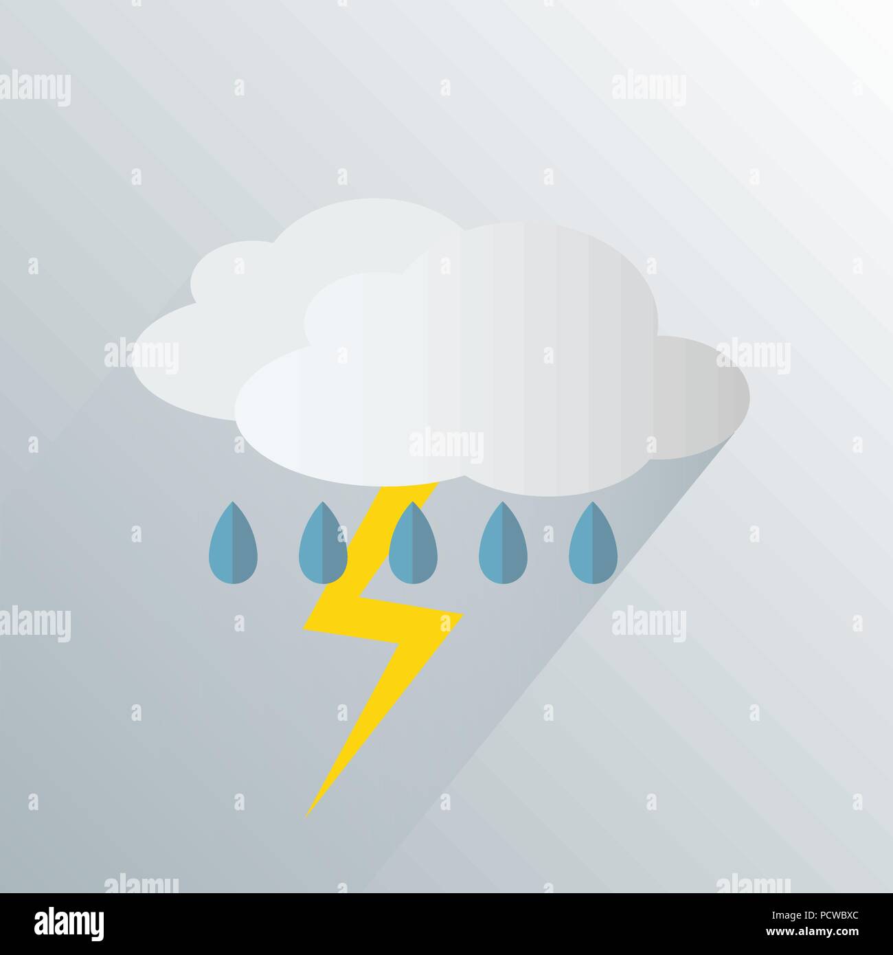 simple thunderstorm weather icon Stock Vector Image & Art - Alamy