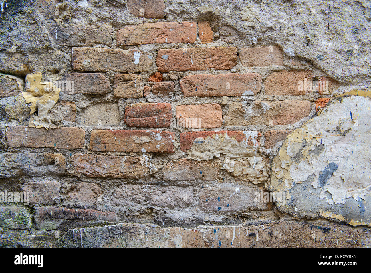 Ancient brick wall is a natural art Stock Photo - Alamy