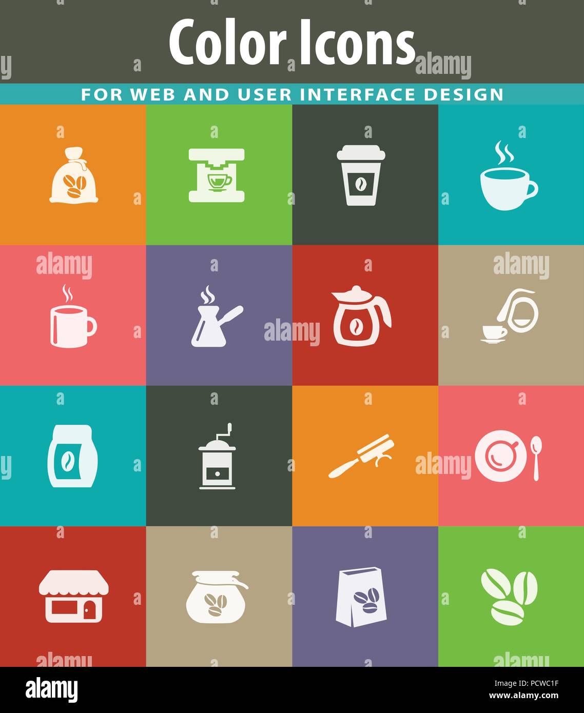 Coffee icons set Stock Vector Image & Art - Alamy