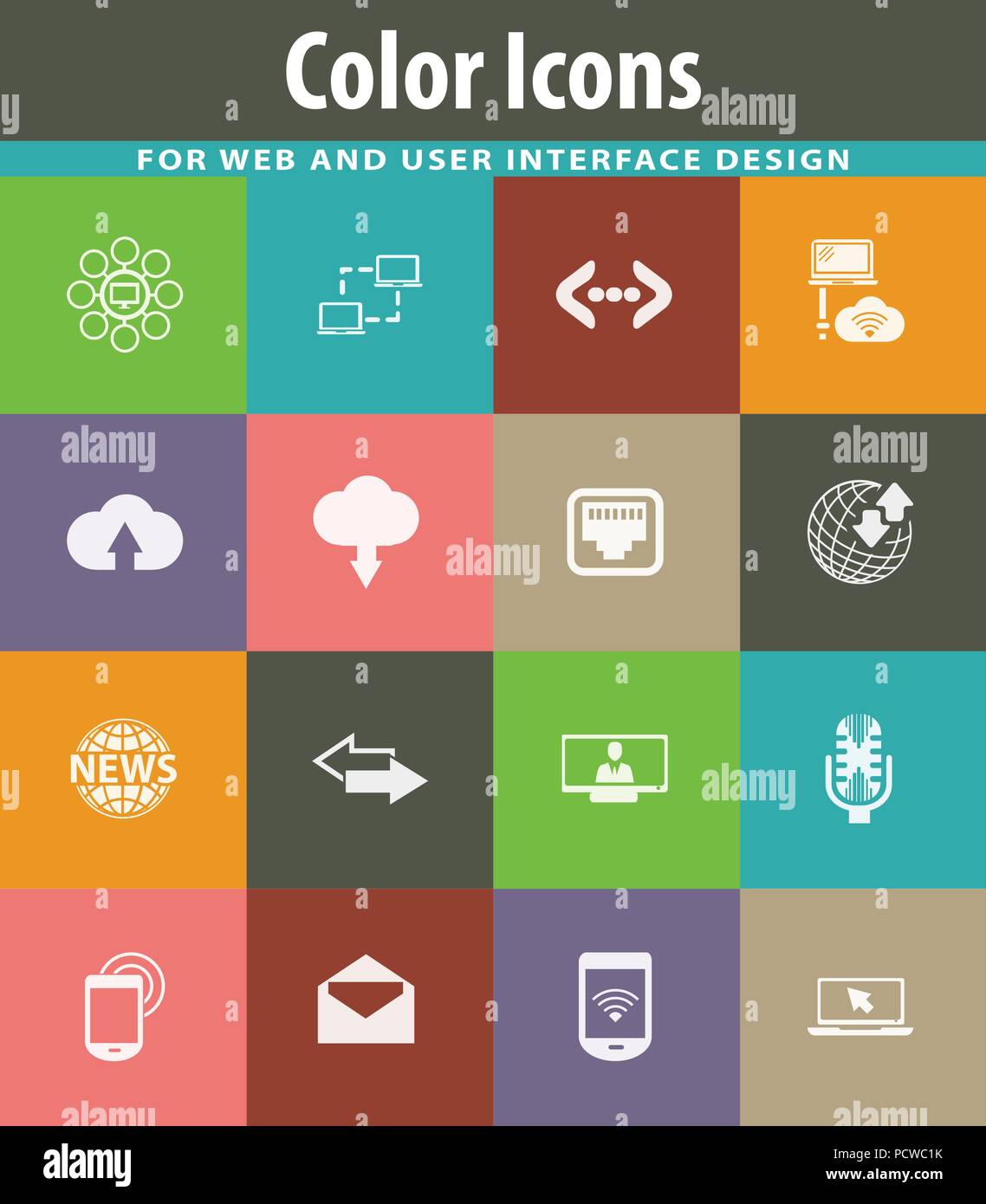 Communication icons set Stock Vector Image & Art - Alamy