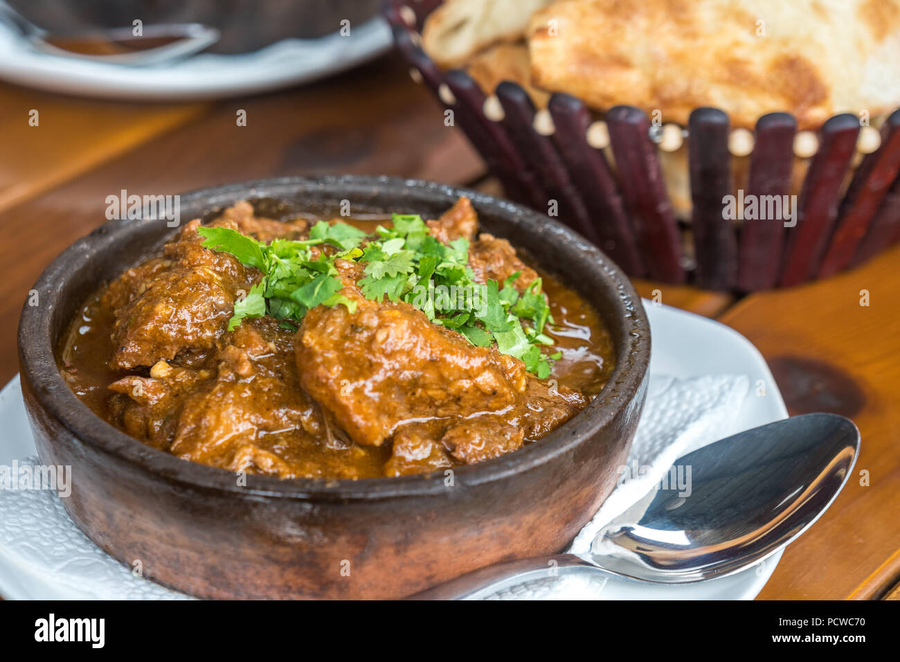 Traditional Georgian dish ostri - hot, spicy meal Stock Photo - Alamy