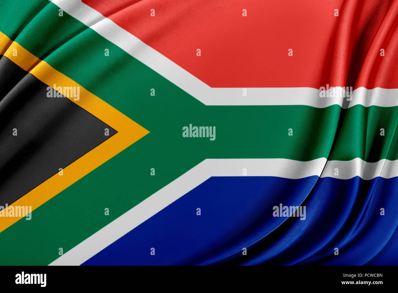South africa flag flying hi-res stock photography and images - Alamy