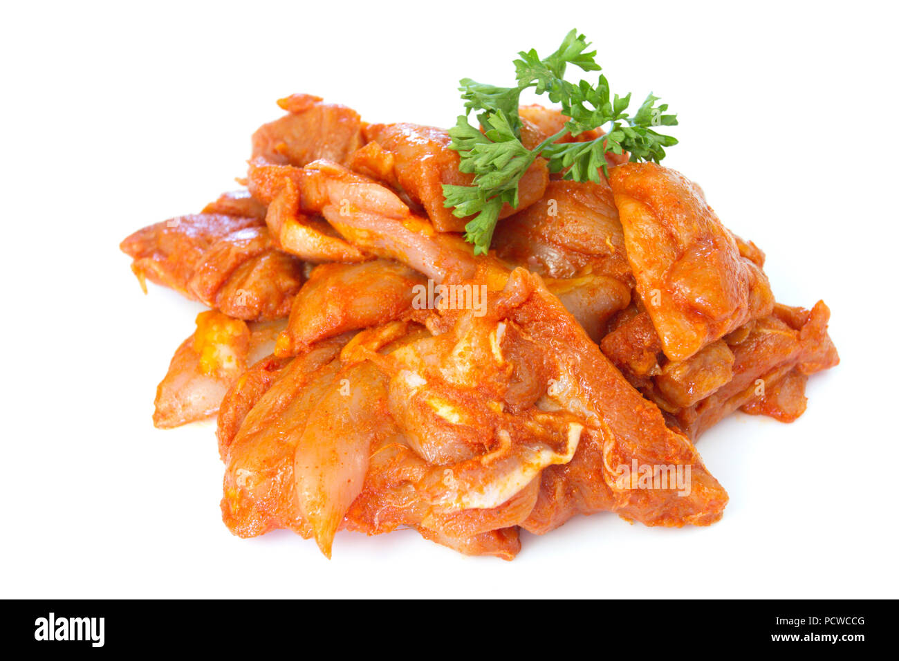 marinated chicken pieces Stock Photo - Alamy