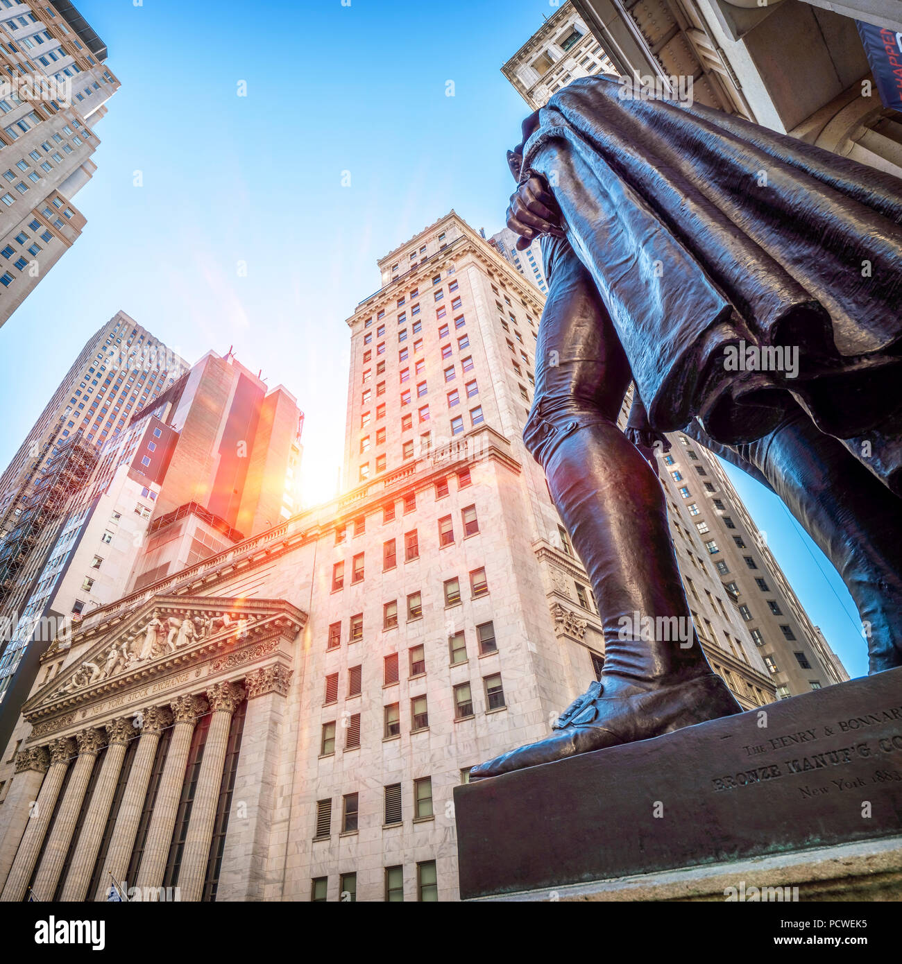 The architecture of Wall Street in New York, USA Stock Photo - Alamy