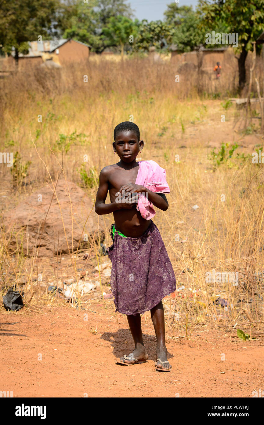 Ghani Ghana Jan 14 2017 Unidentified Ghanaian Girl Walks In A