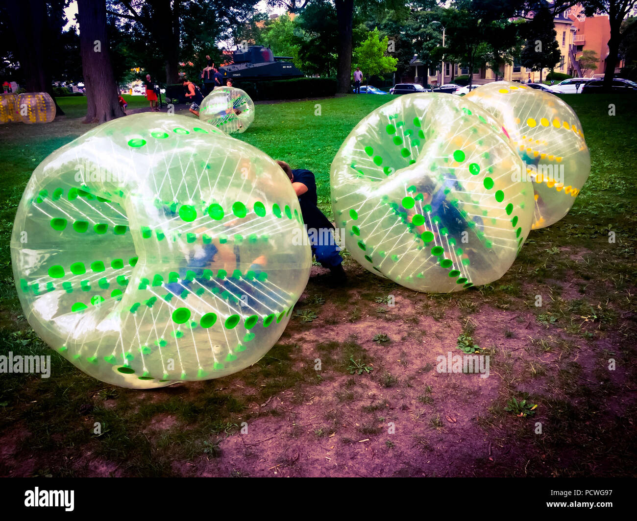 Zorbing balls hi-res stock photography and images - Alamy