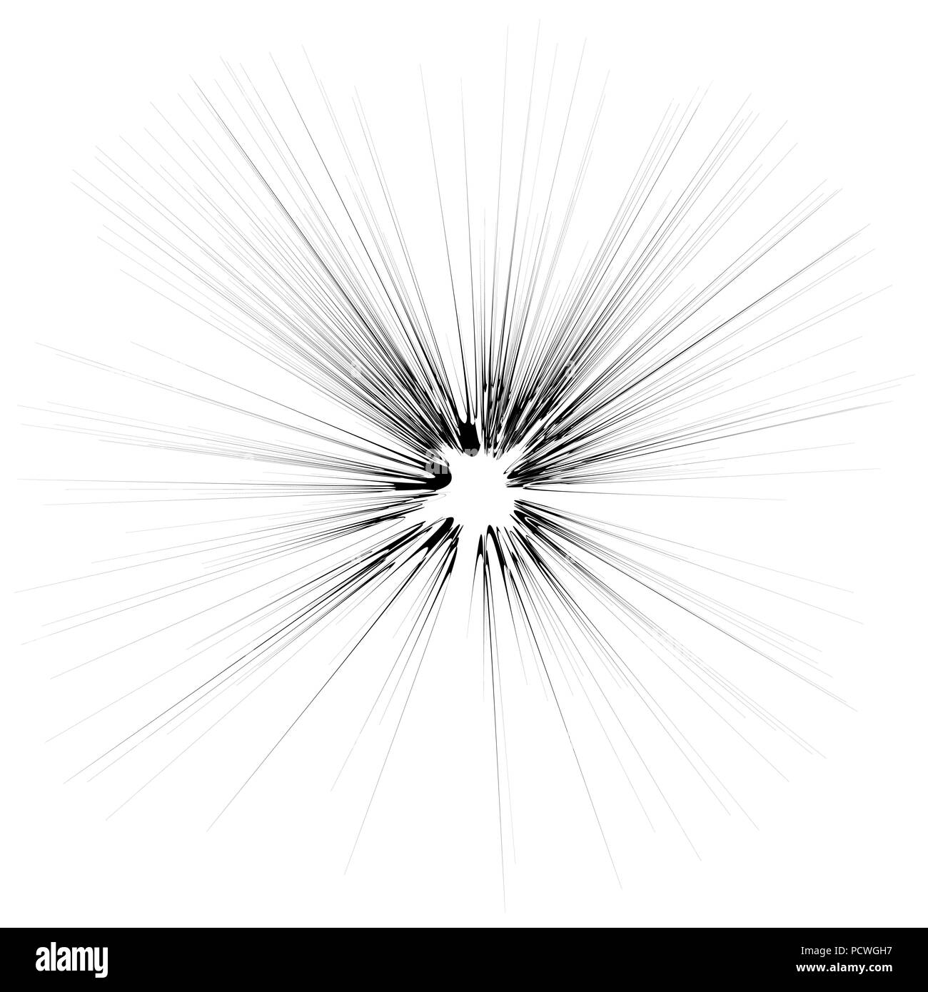 Explode Flash, Cartoon Explosion, Star Burst Isolated on White ...